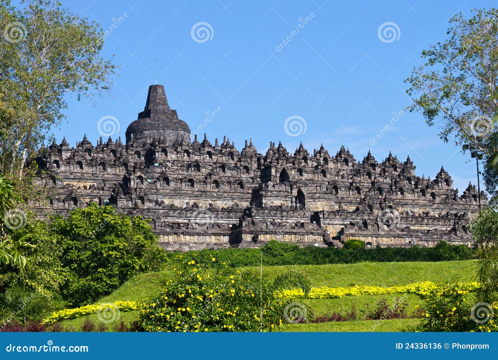Borobudur Temple. Yogyakarta, Java, Indonesia. Stock Photo - Image of ...