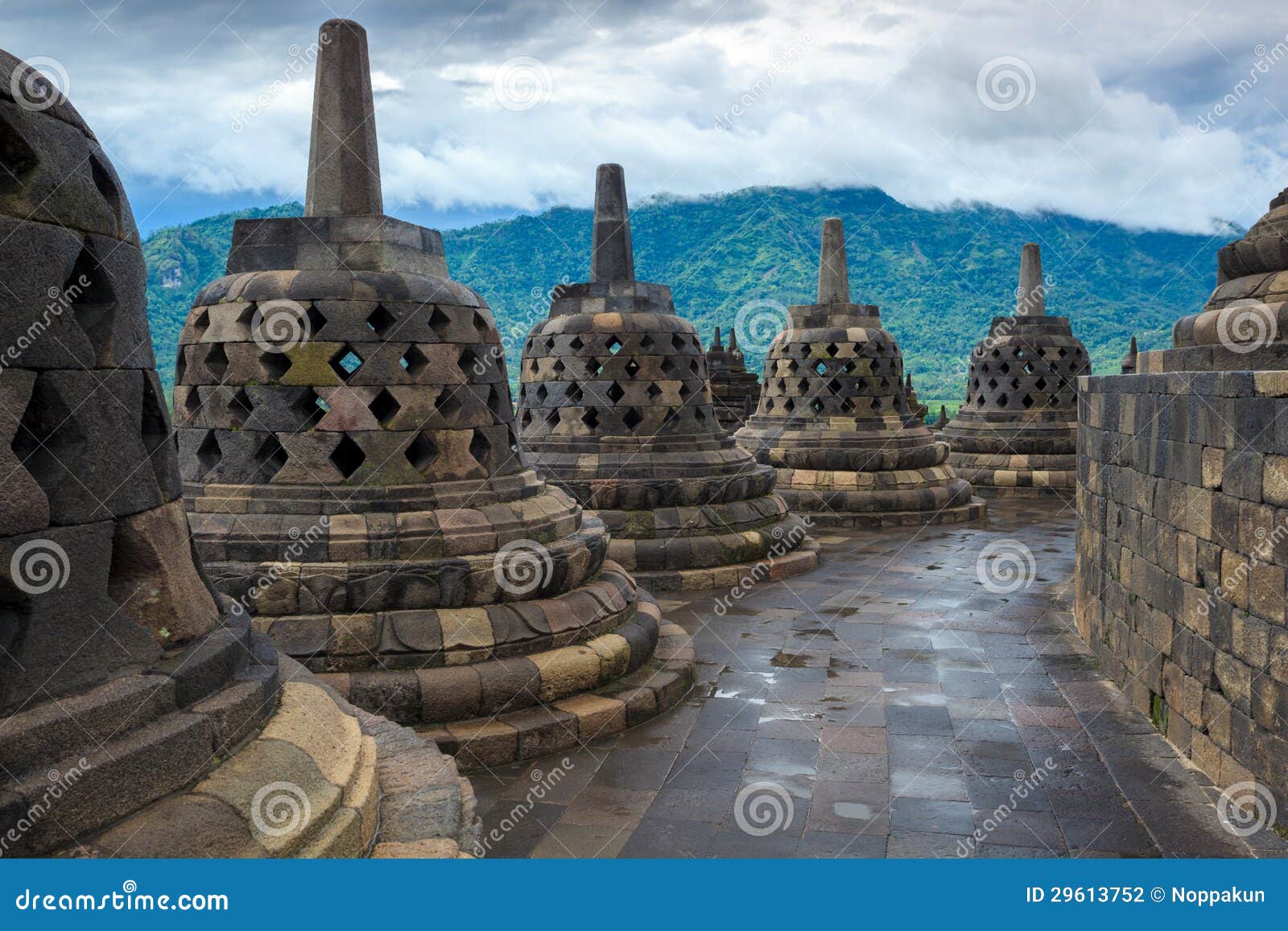 Borobudur Temple Yogyakarta. Java, Indonesia Stock Photo - Image of ...
