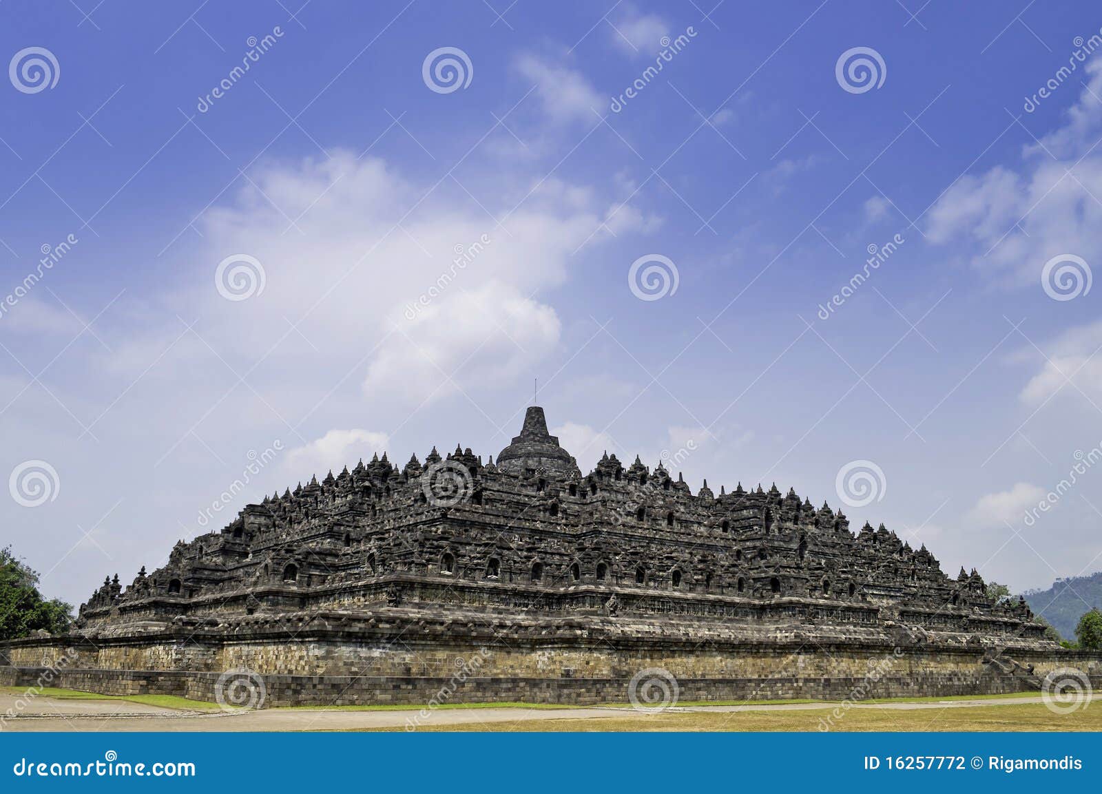 Borobudur view stock photo. Image of architecture, buddha - 16257772