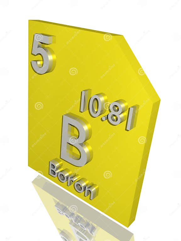 Boron stock illustration. Illustration of atomic, element - 10270272