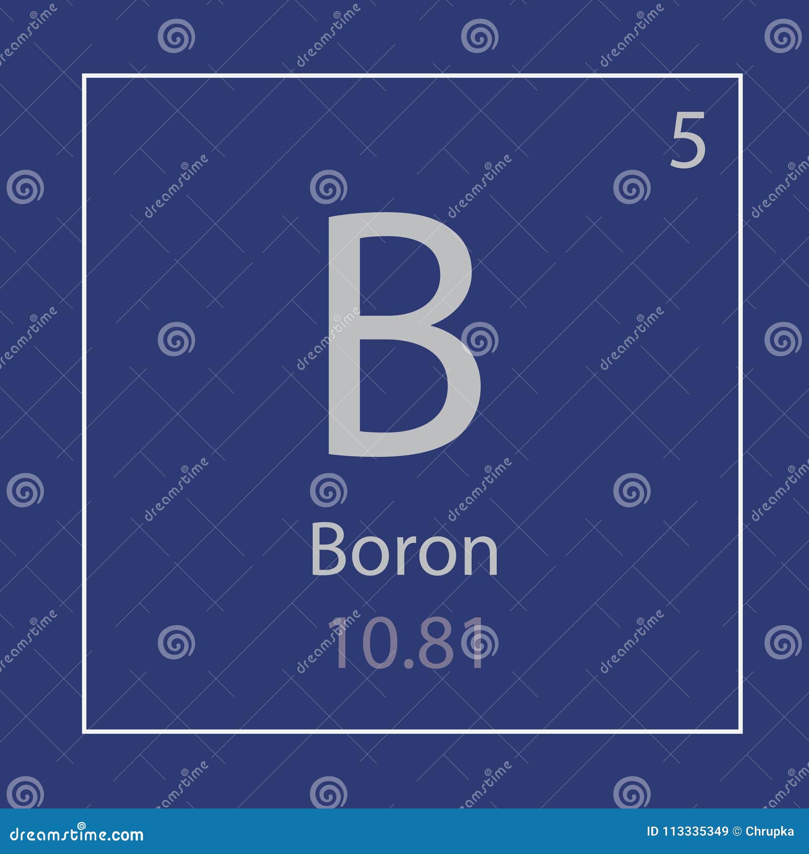 Boron B Chemical Element Icon Stock Vector - Illustration of boron ...