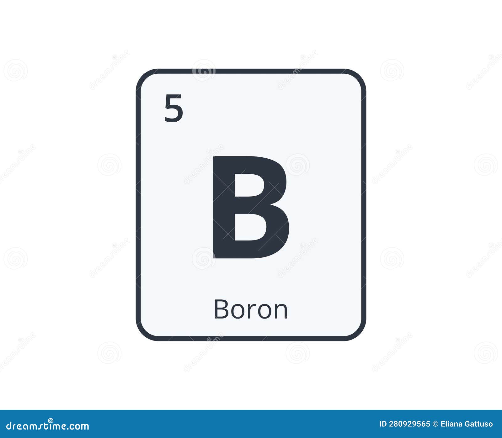 Boron Chemical Element Graphic for Science Designs. Stock Vector ...