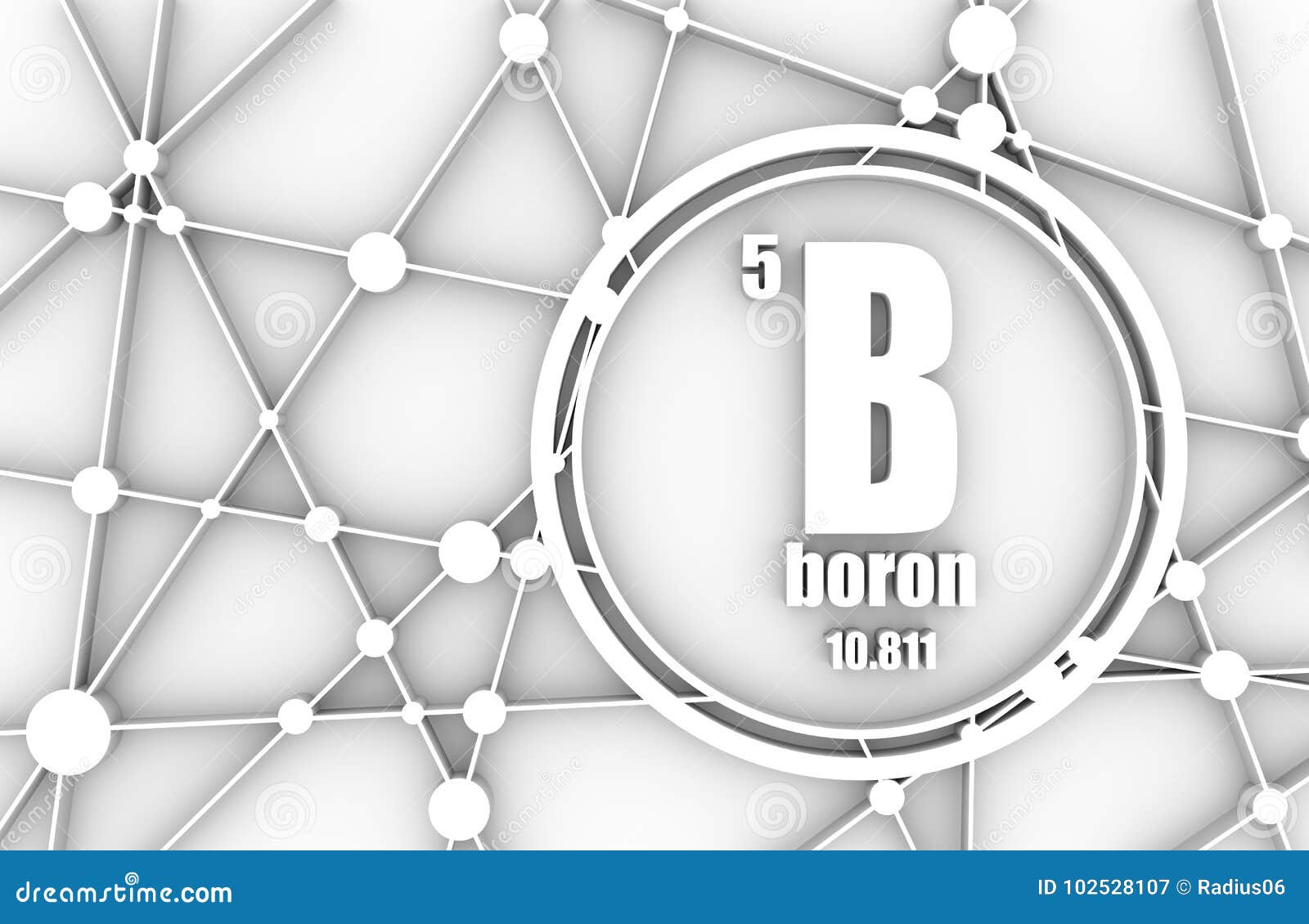 Boron chemical element. stock illustration. Illustration of education ...