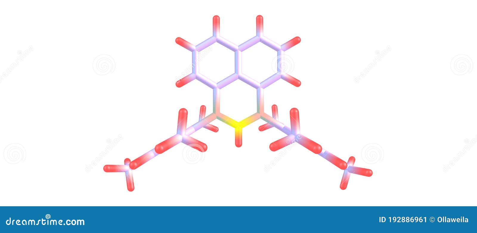 Boron Nitride and Carbon Hybrid Molecular Structure Isolated on White ...