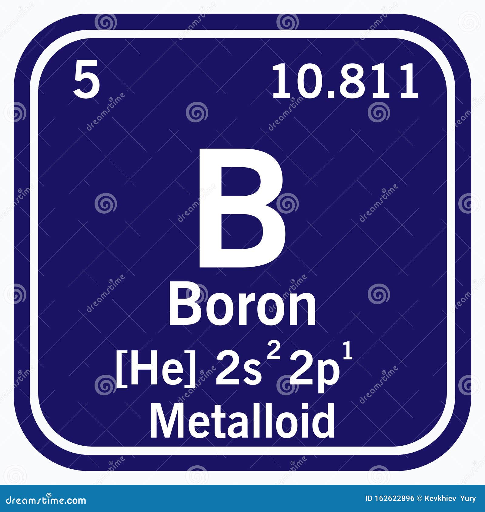 Boron Periodic Table Dell'illustrazione Vector Elementi (Elements ...