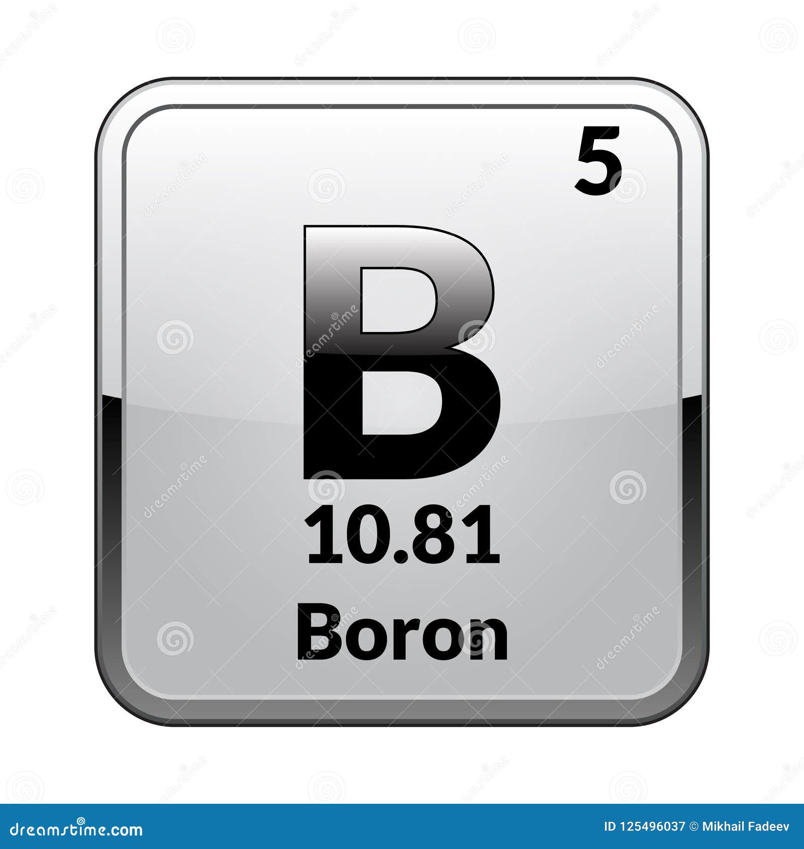 Boron Symbol Yellow Cube Stock Image | CartoonDealer.com #112377433
