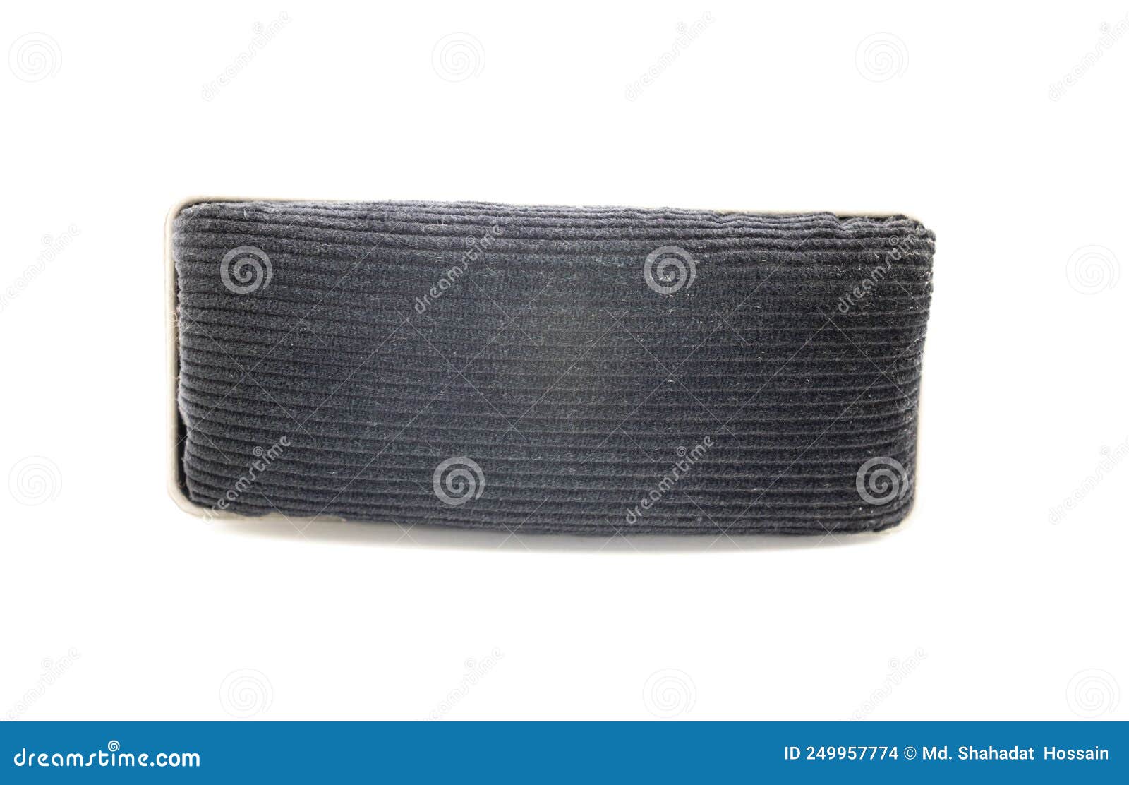 Borracha Seca Para Placa Branca Fechada Isolada Em Fundo Branco Foto de ...