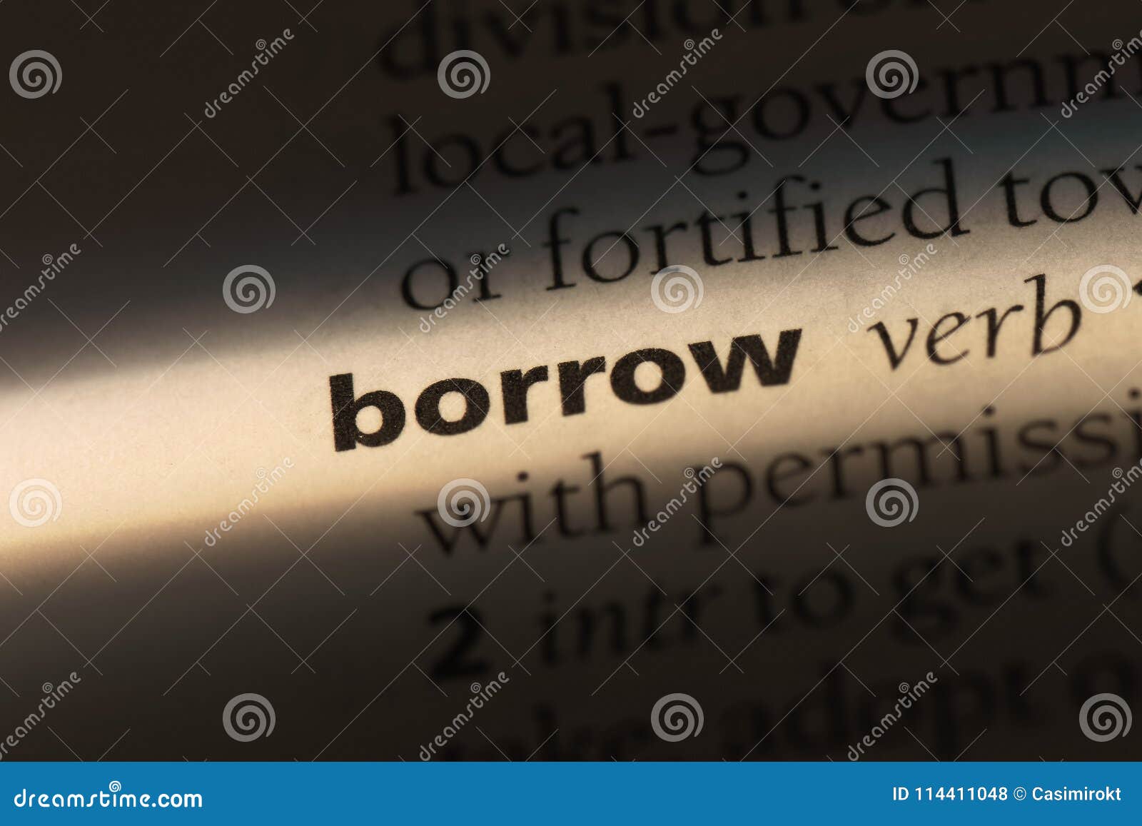 Borrow Word Dictionary Stock Photos - Free & Royalty-Free Stock Photos ...