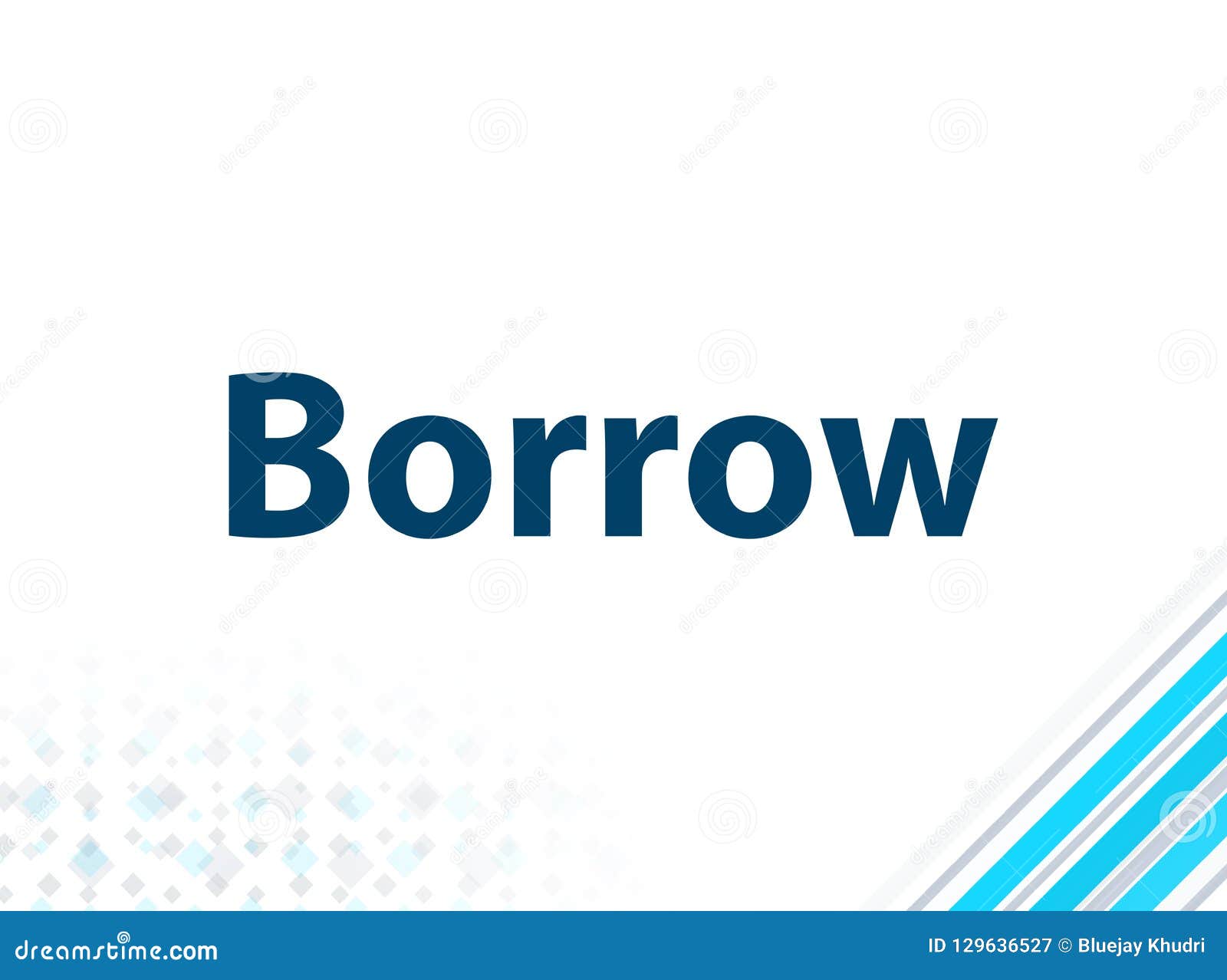 Borrow Modern Flat Design Blue Abstract Background Stock Illustration ...