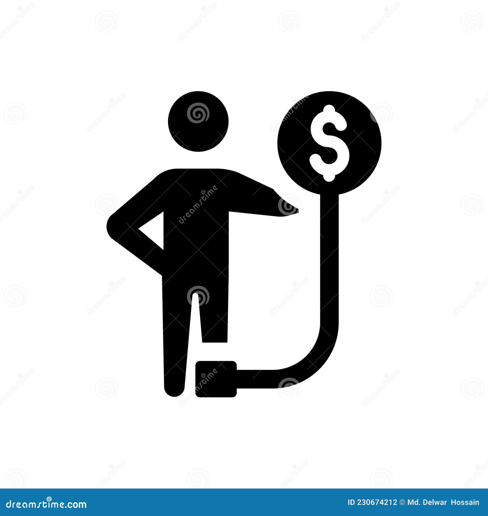 Borrower Icon Vector Illustration | CartoonDealer.com #230674212