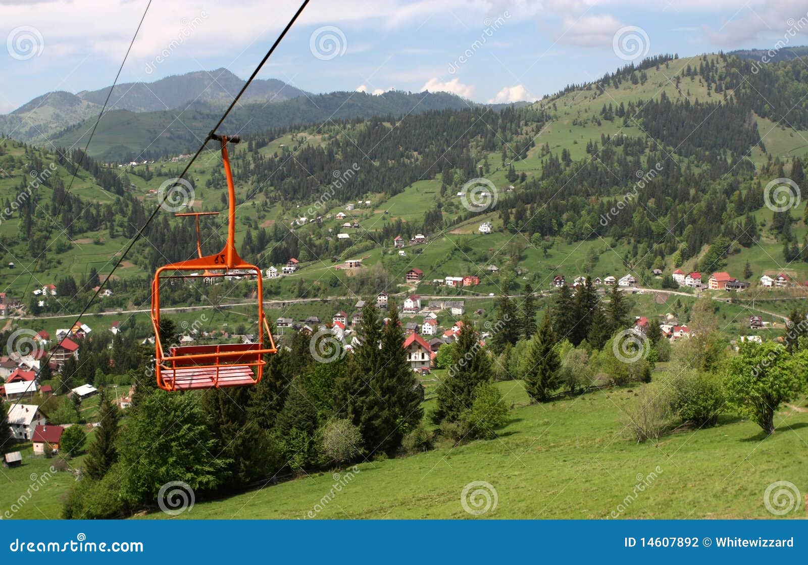 Borsa teleferic stock photo. Image of color, journey - 14607892
