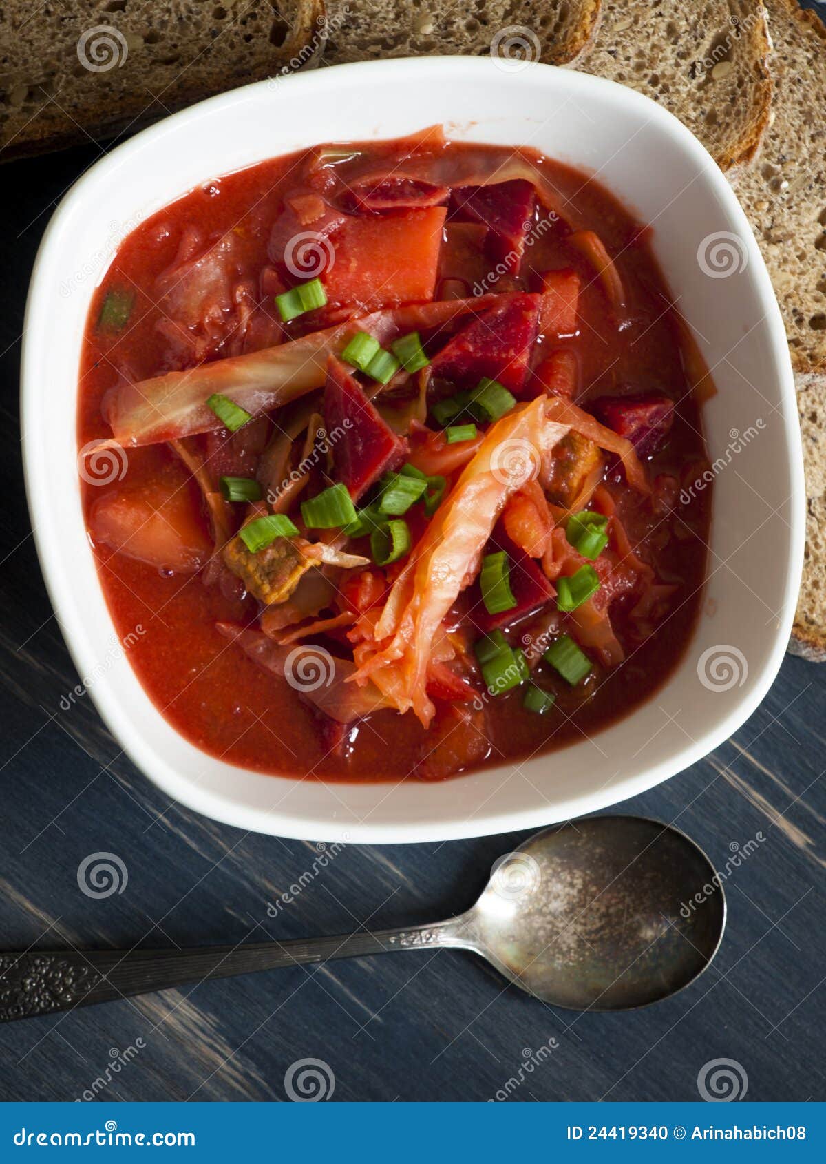 Borsch stock photo. Image of russian, ukranian, green - 24419340