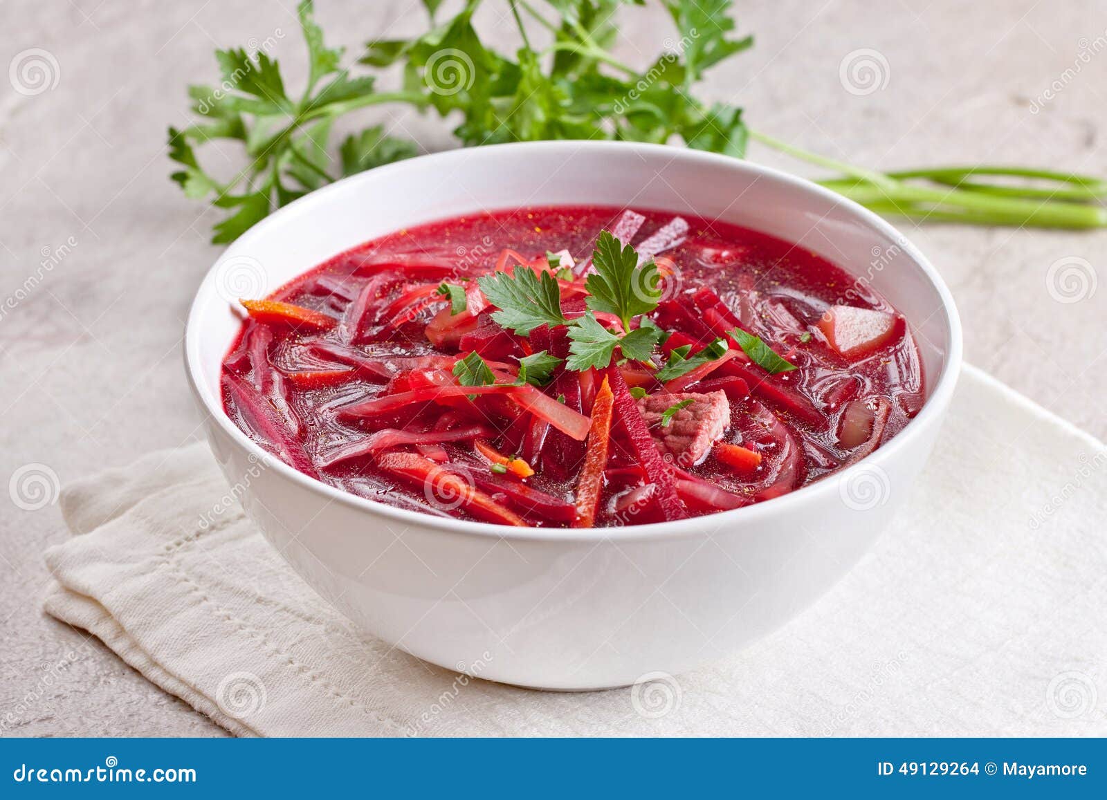 Borsch stock photo. Image of dish, gourmet, cabbage, homemade - 49129264