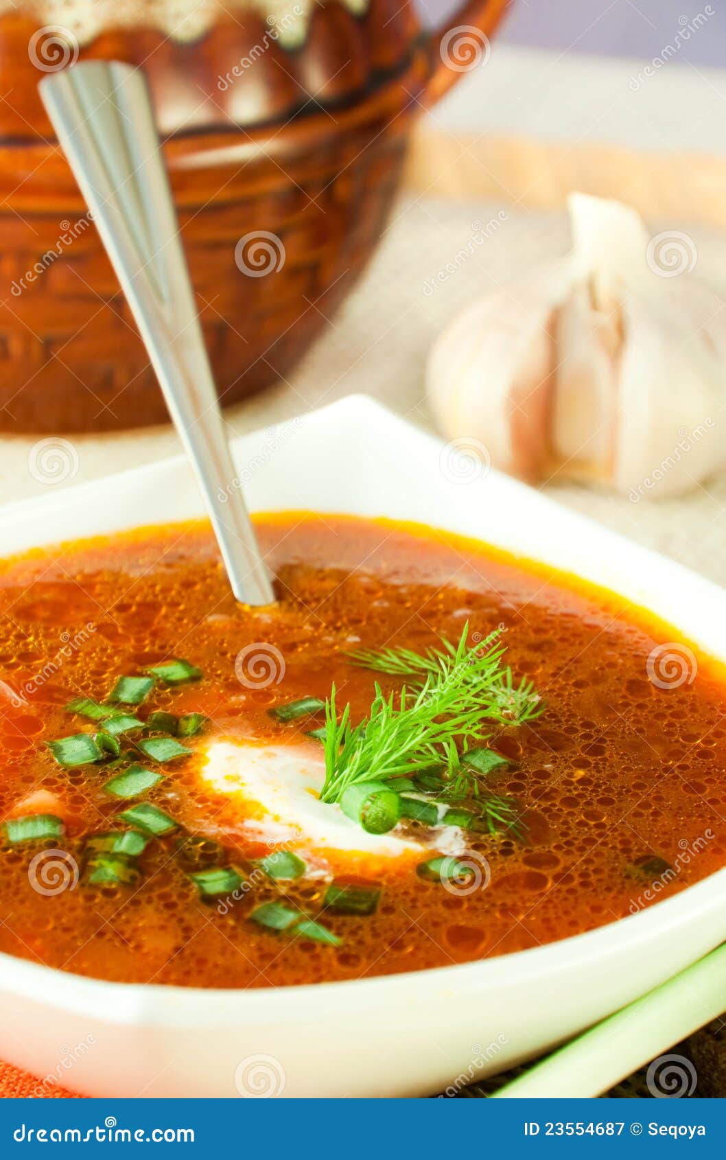 Borsch, soup from a beet stock image. Image of dishware - 23554687