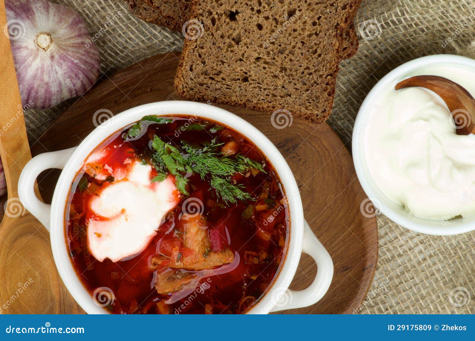 Borscht stock image. Image of culture, food, meal, parsley - 29175809