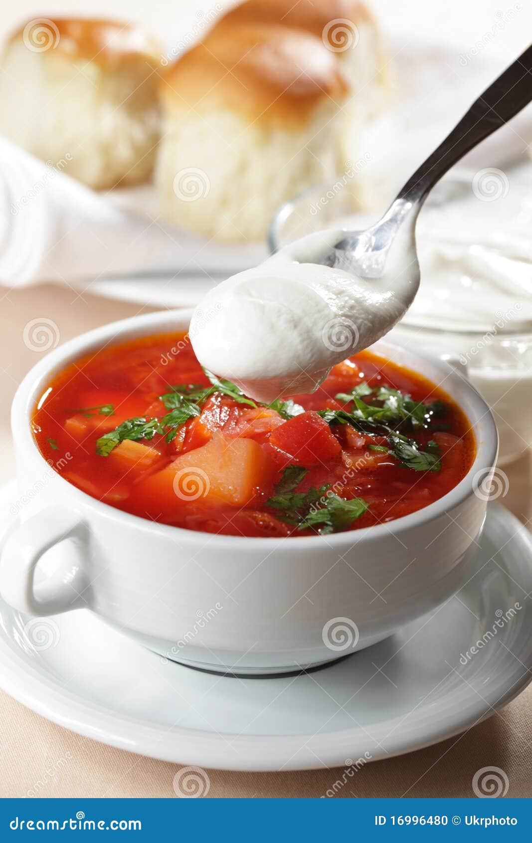 Borscht closeup stock photo. Image of closeup, cuisine - 16996480