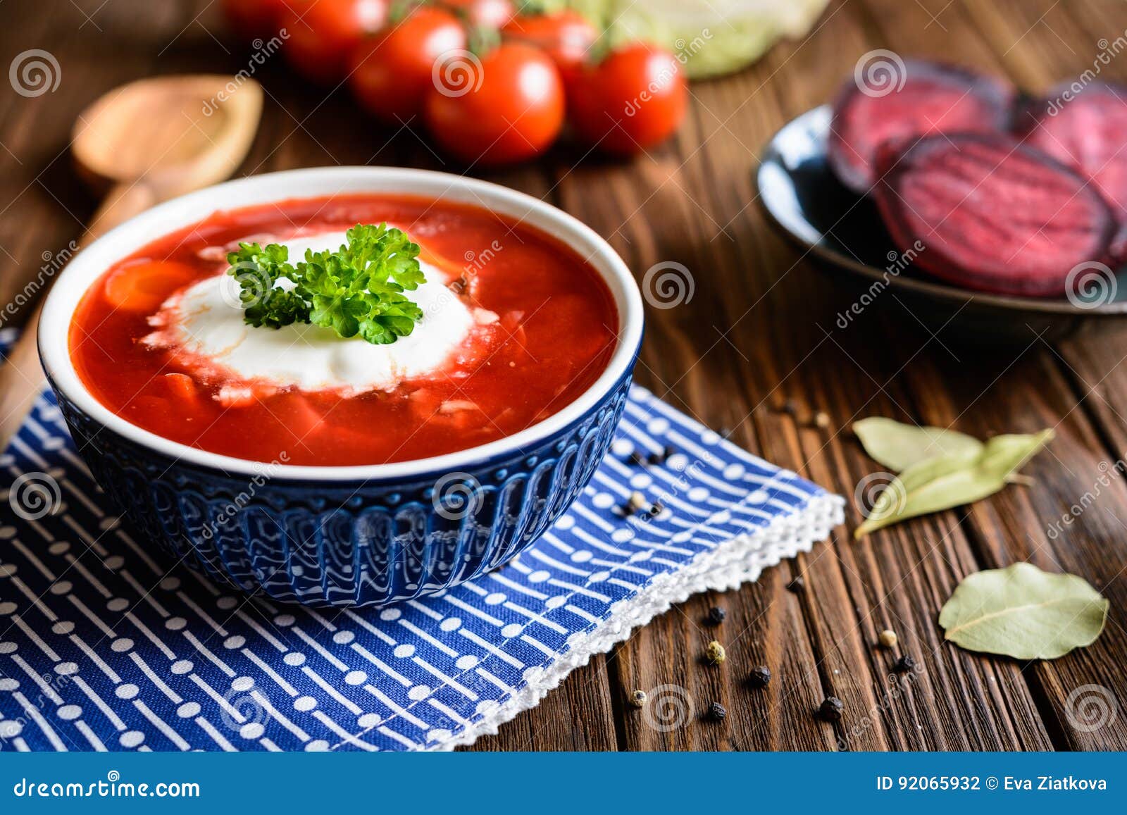 Borscht - Traditional Ukraine Soup Stock Photo - Image of bowl ...
