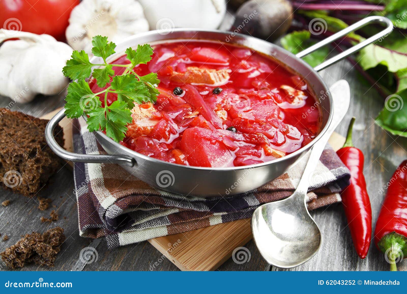 Borsh. Russian Traditional Dish Stock Photo - Image of cooking, eating ...