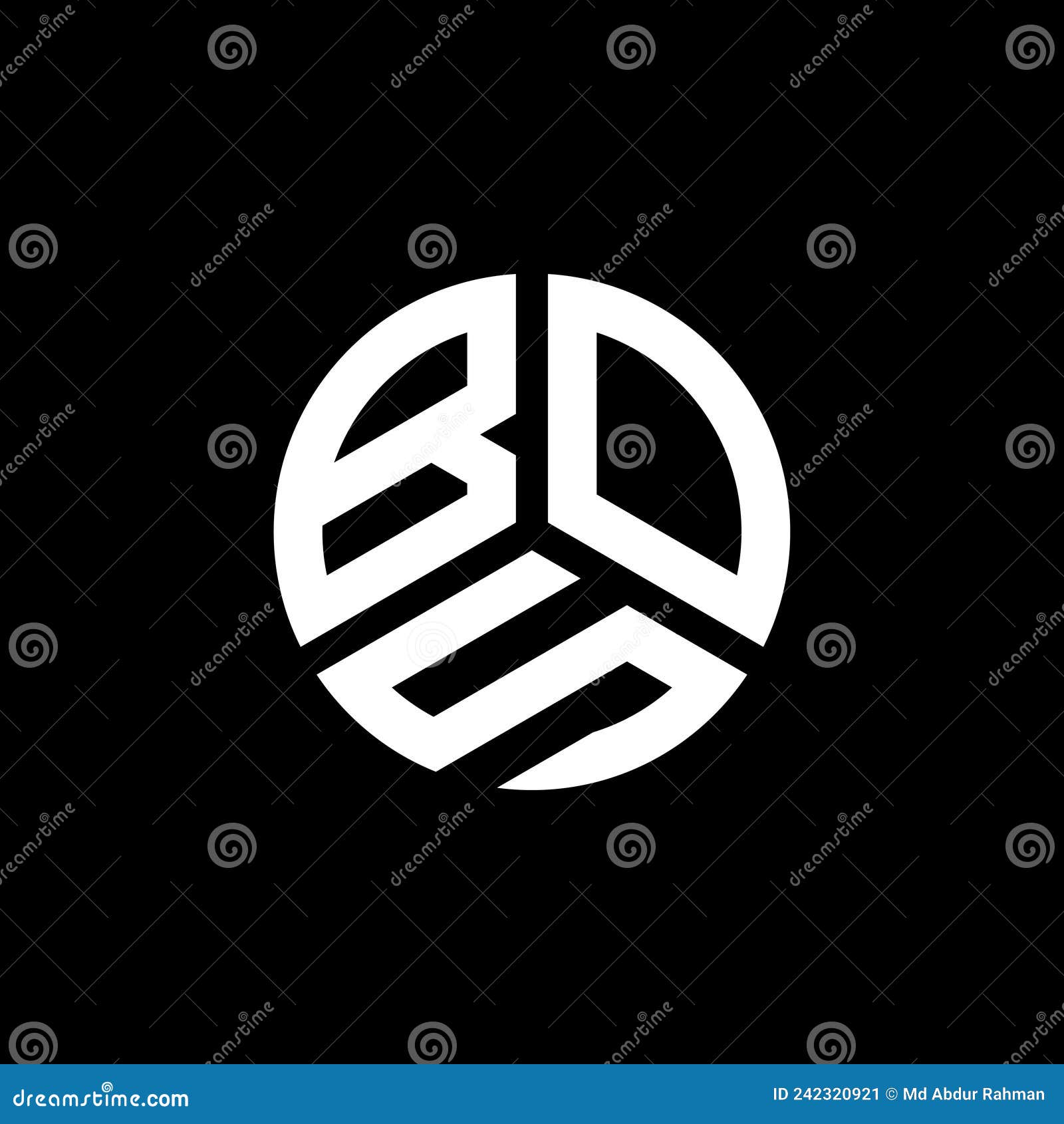 BOS Letter Logo Design on White Background. BOS Creative Initials ...