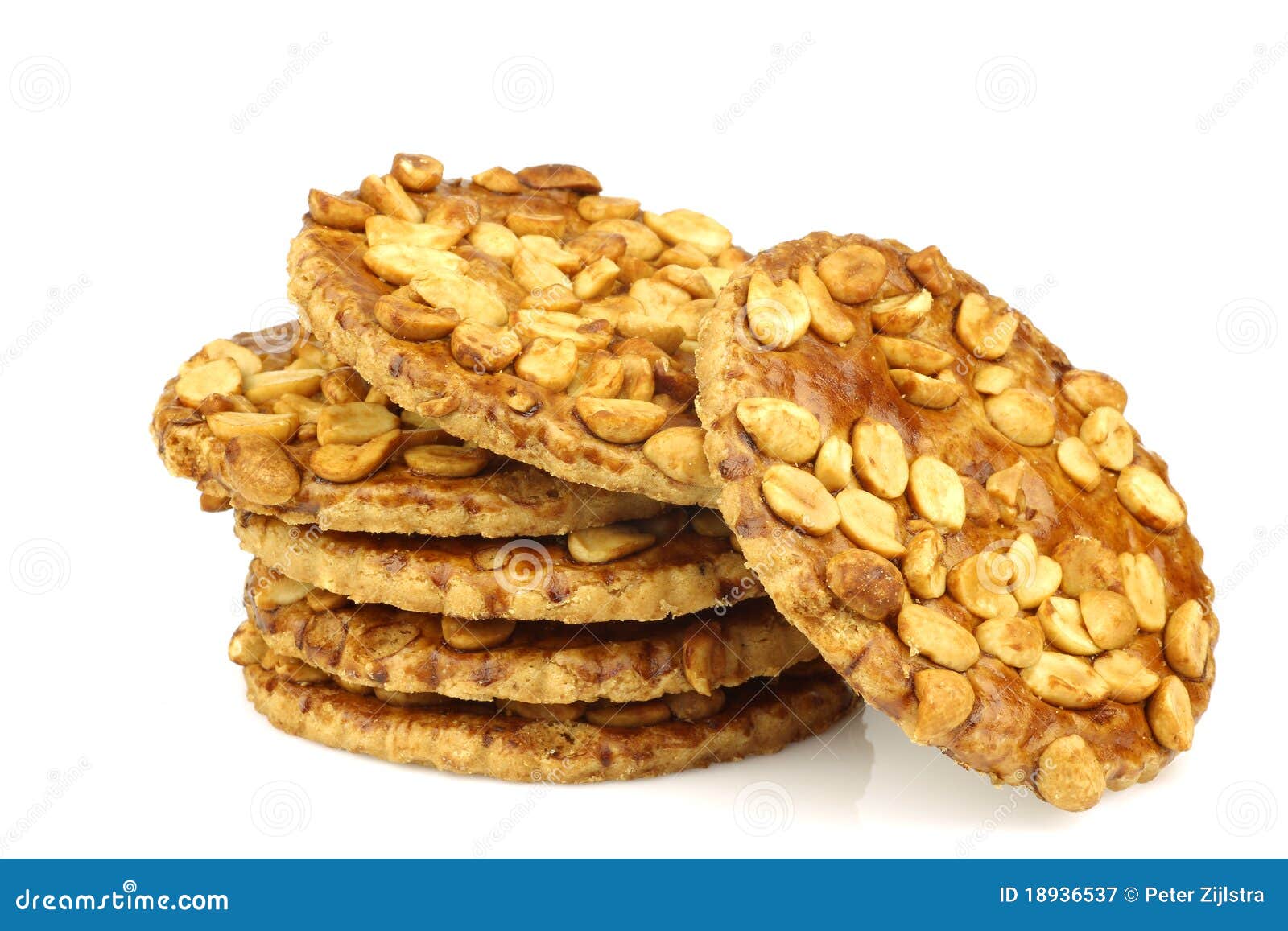 Bos van pindakoekjes stock afbeelding. Image of gestapeld - 18936537