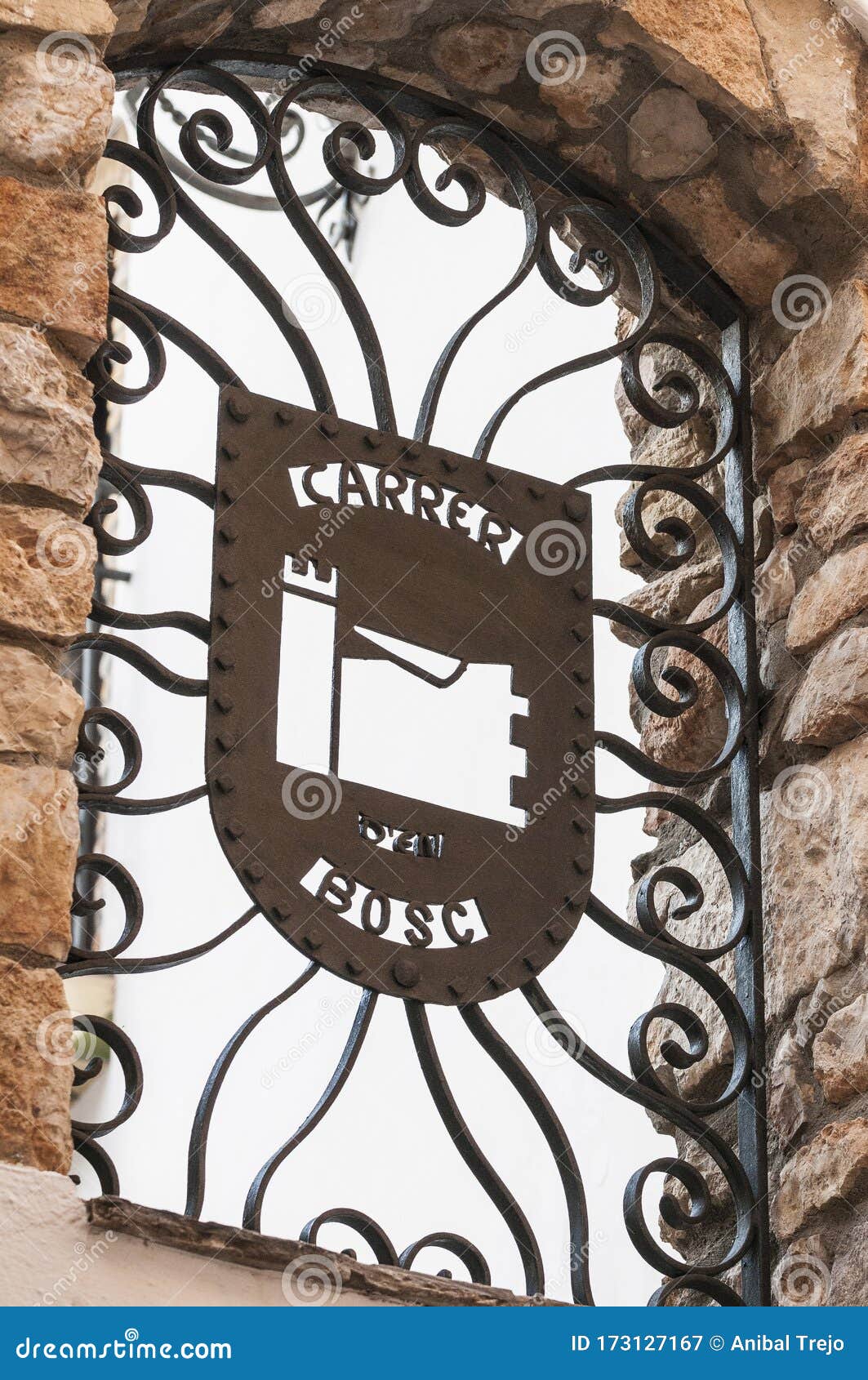 Bosc Street in Sitges, Spain Editorial Photography - Image of urban ...