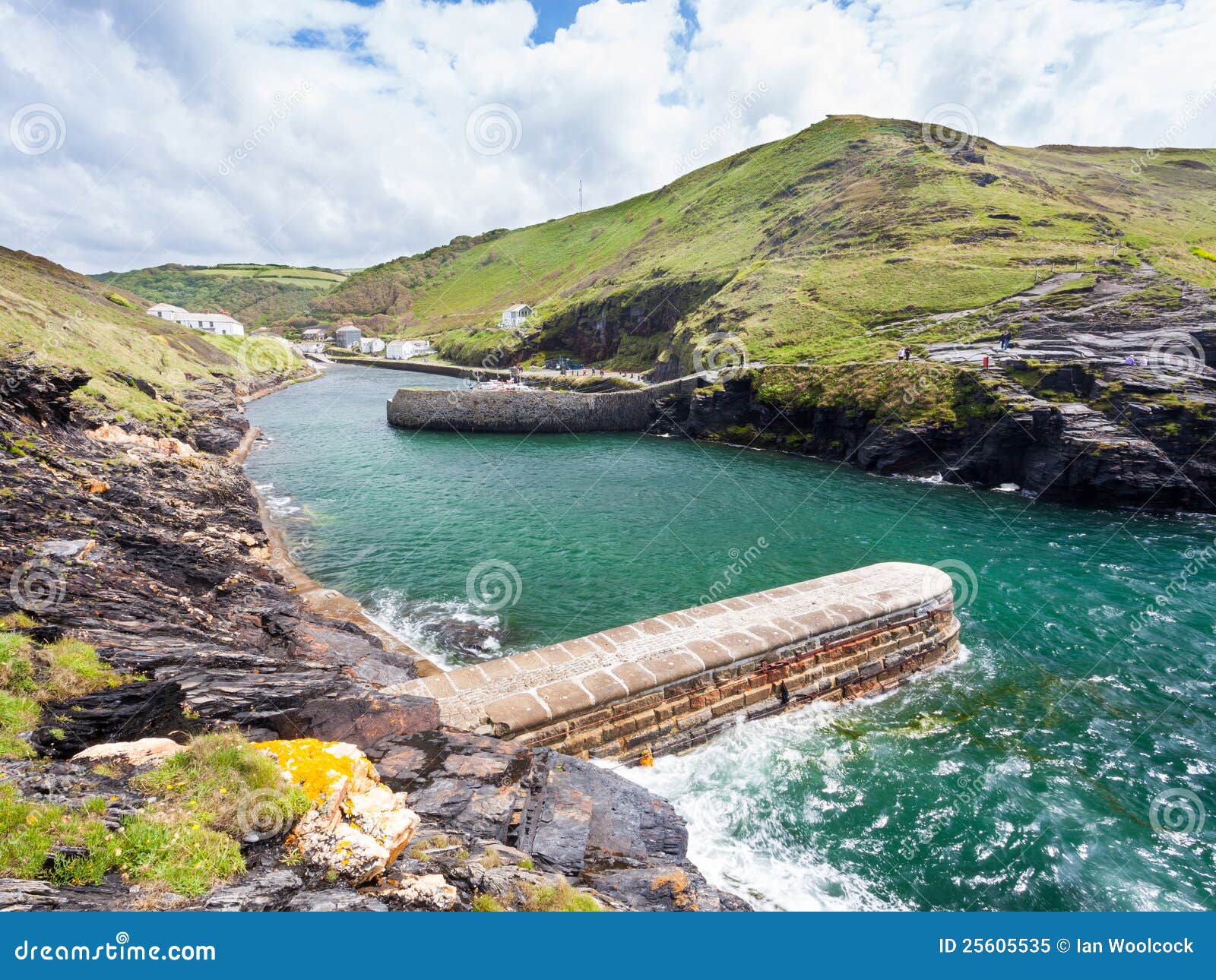 Boscastle stock image. Image of destination, cove, cornish - 25605535