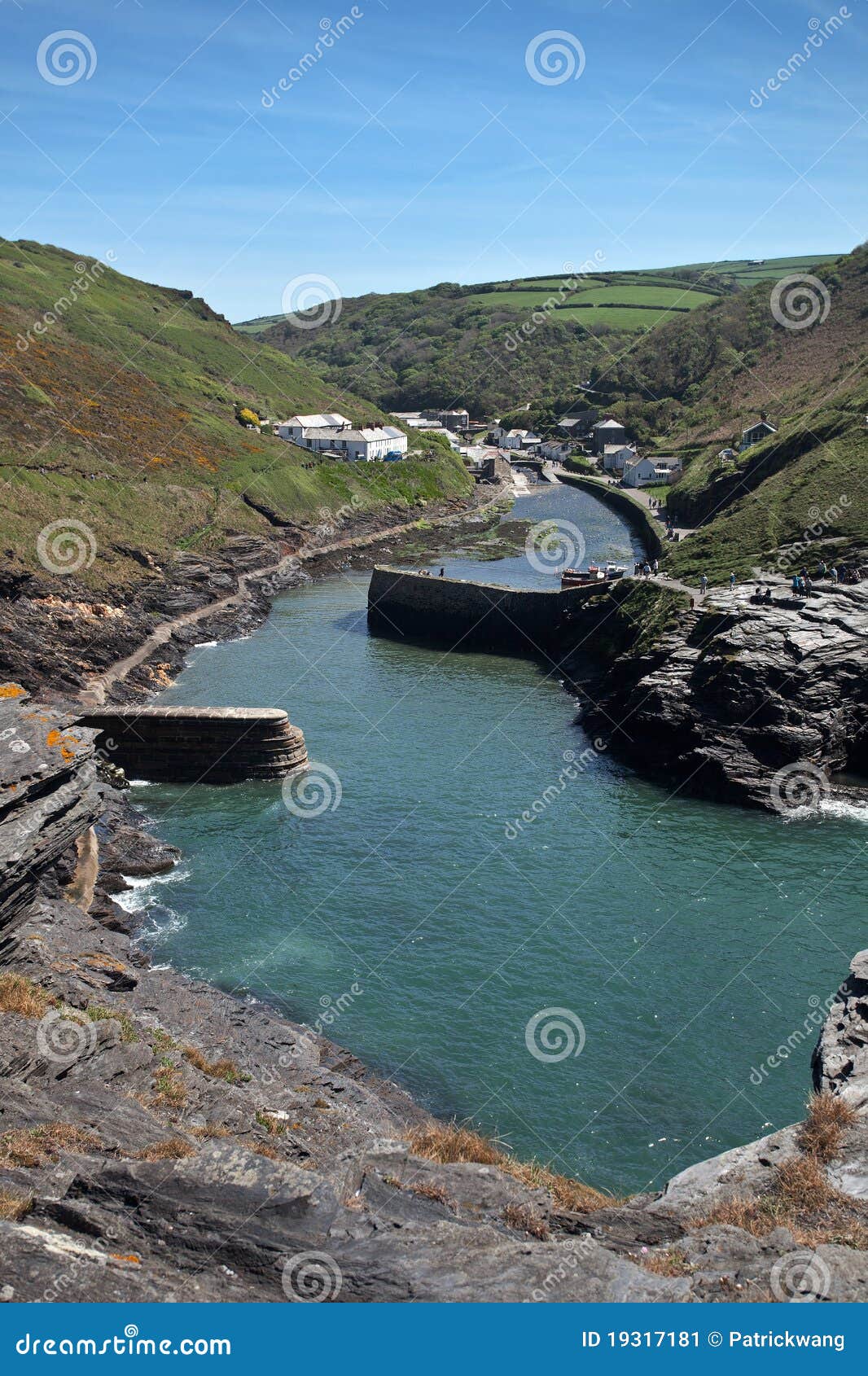 Boscastle in Cornwall England Stock Image - Image of landscape ...