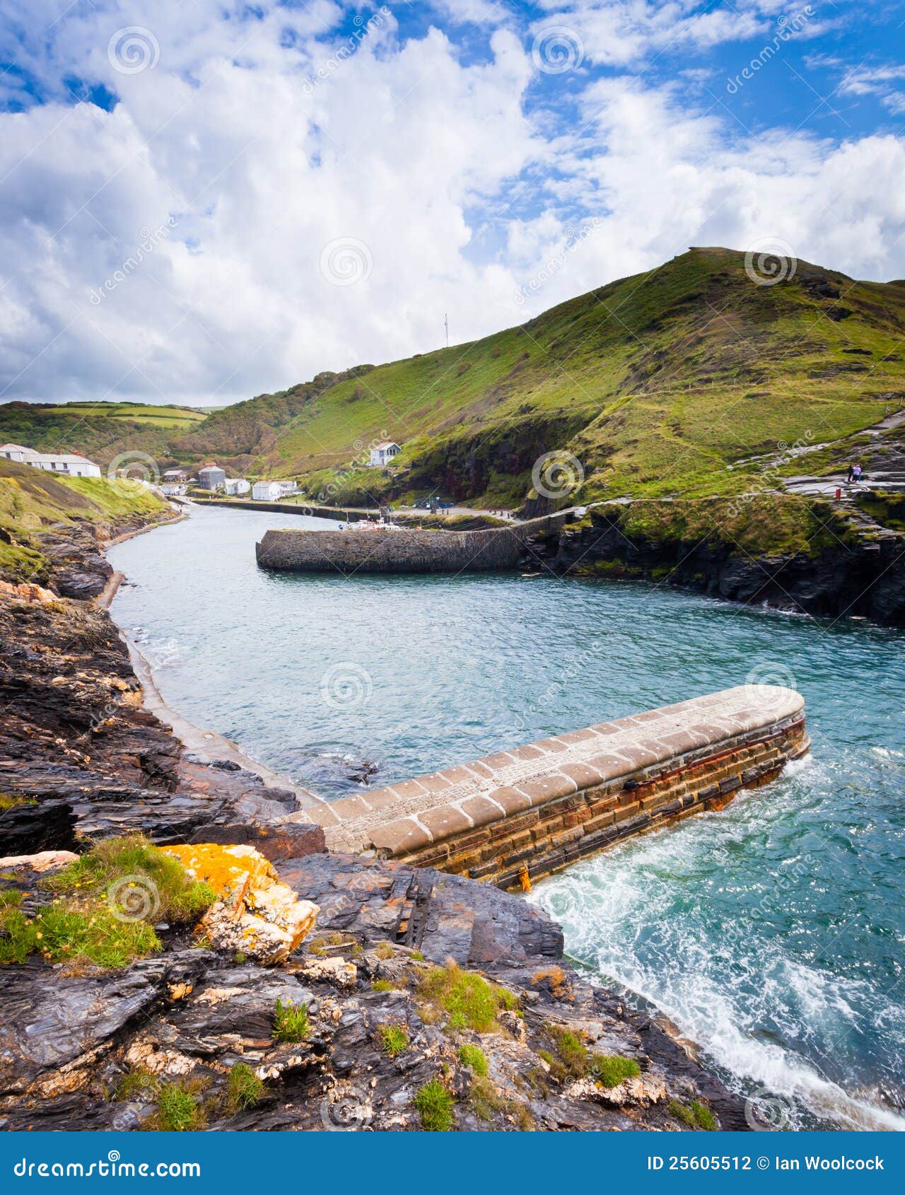 Boscastle Harbour stock photo. Image of scenery, cornwall - 25605512