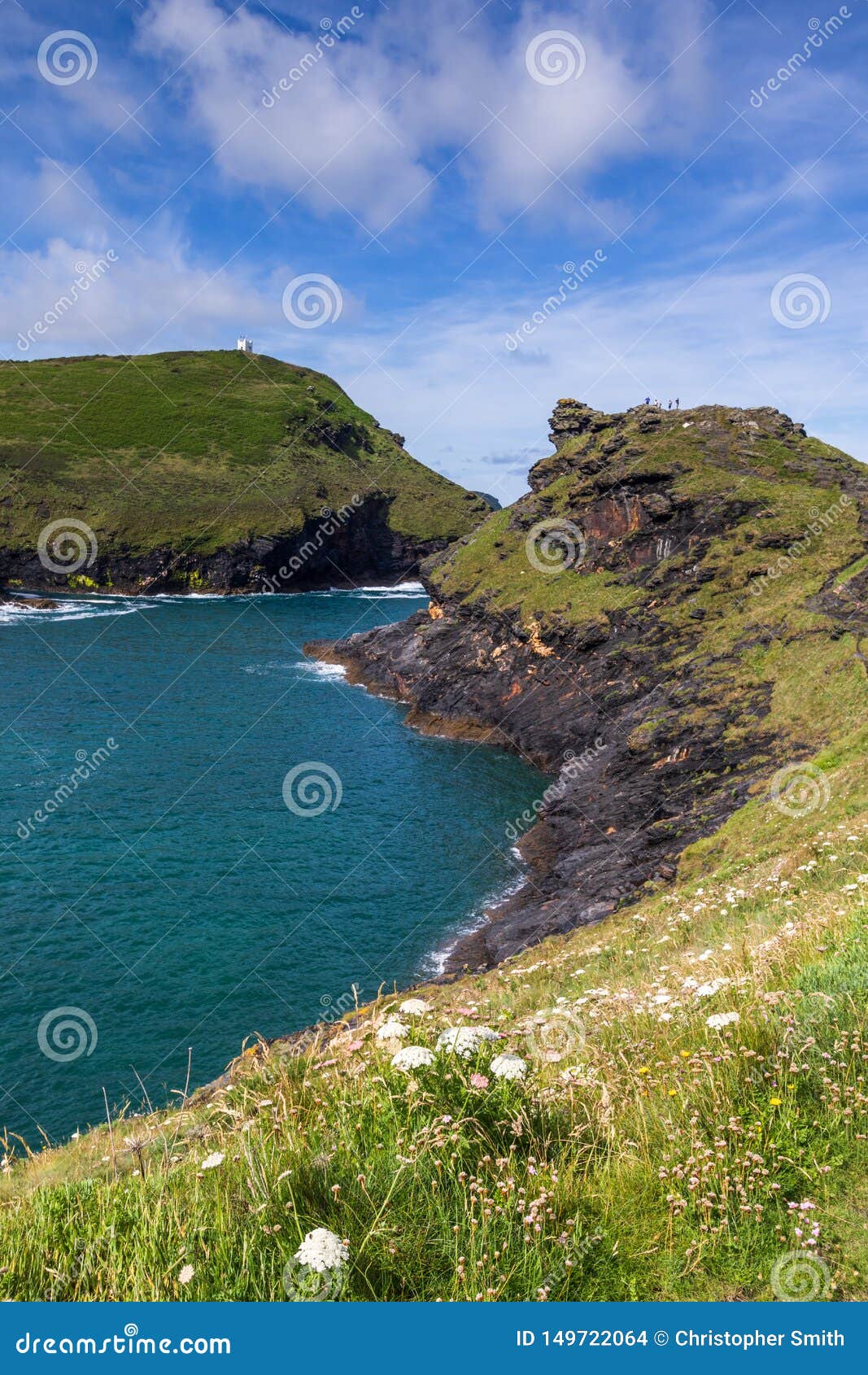 Boscastle North Cornwall stock photo. Image of sand - 149722064