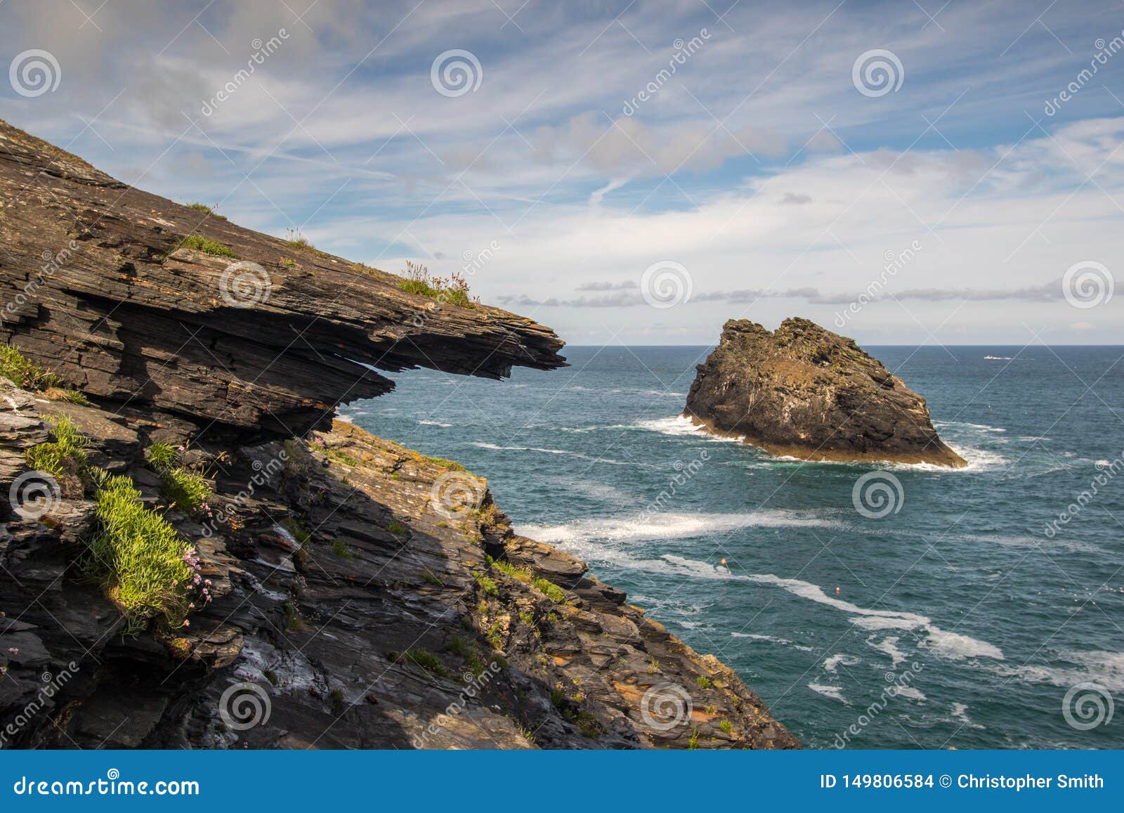 Boscastle North Cornwall stock photo. Image of holiday - 149806584