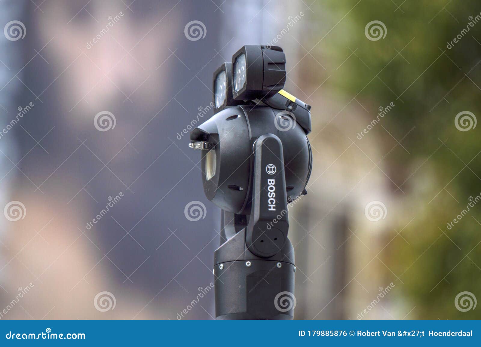 Bosch Camera on a Police Car at Amsterdam the Netherlands 2019 ...