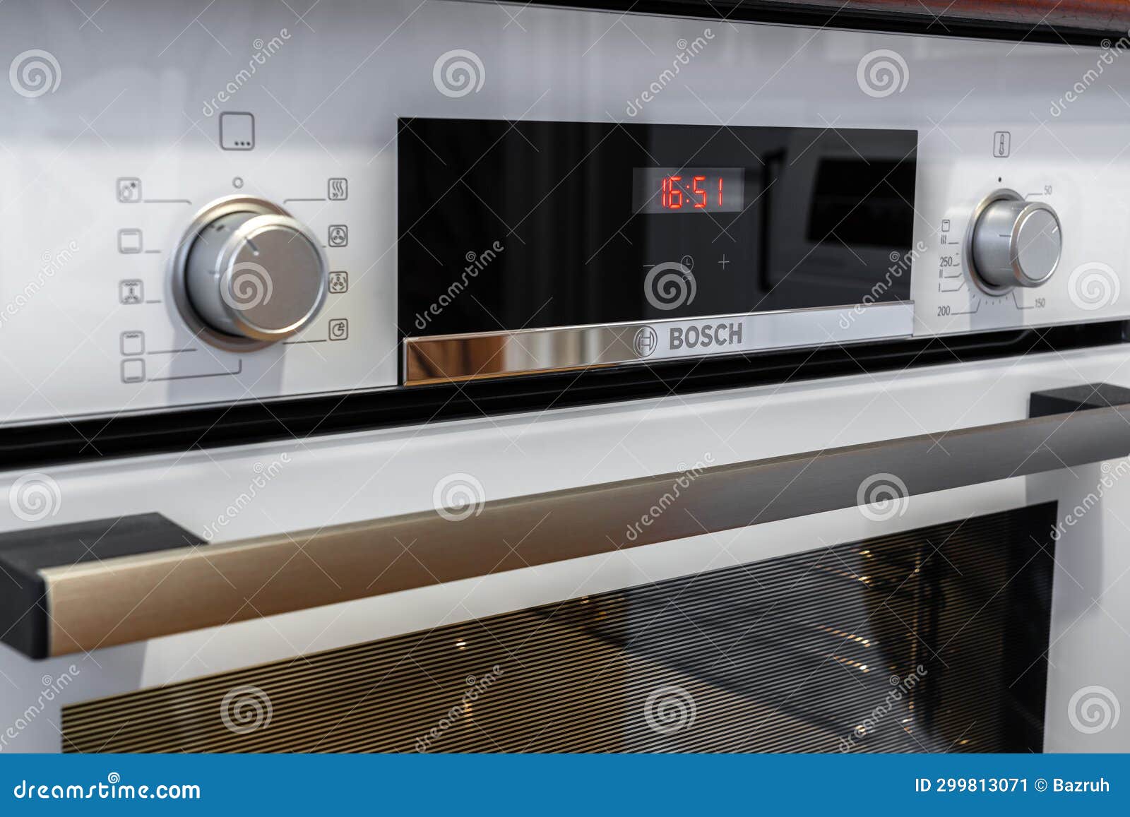 Bosch Electric Oven in the Kitchen. Cooking Editorial Photo - Image of ...