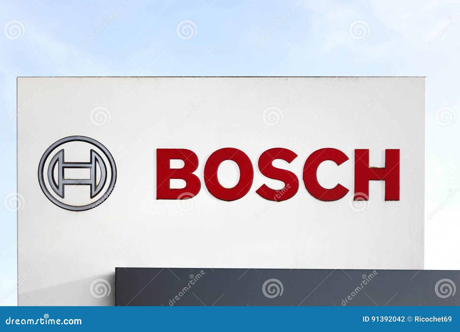 Bosch logo on a panel editorial photography. Image of germany - 91392042