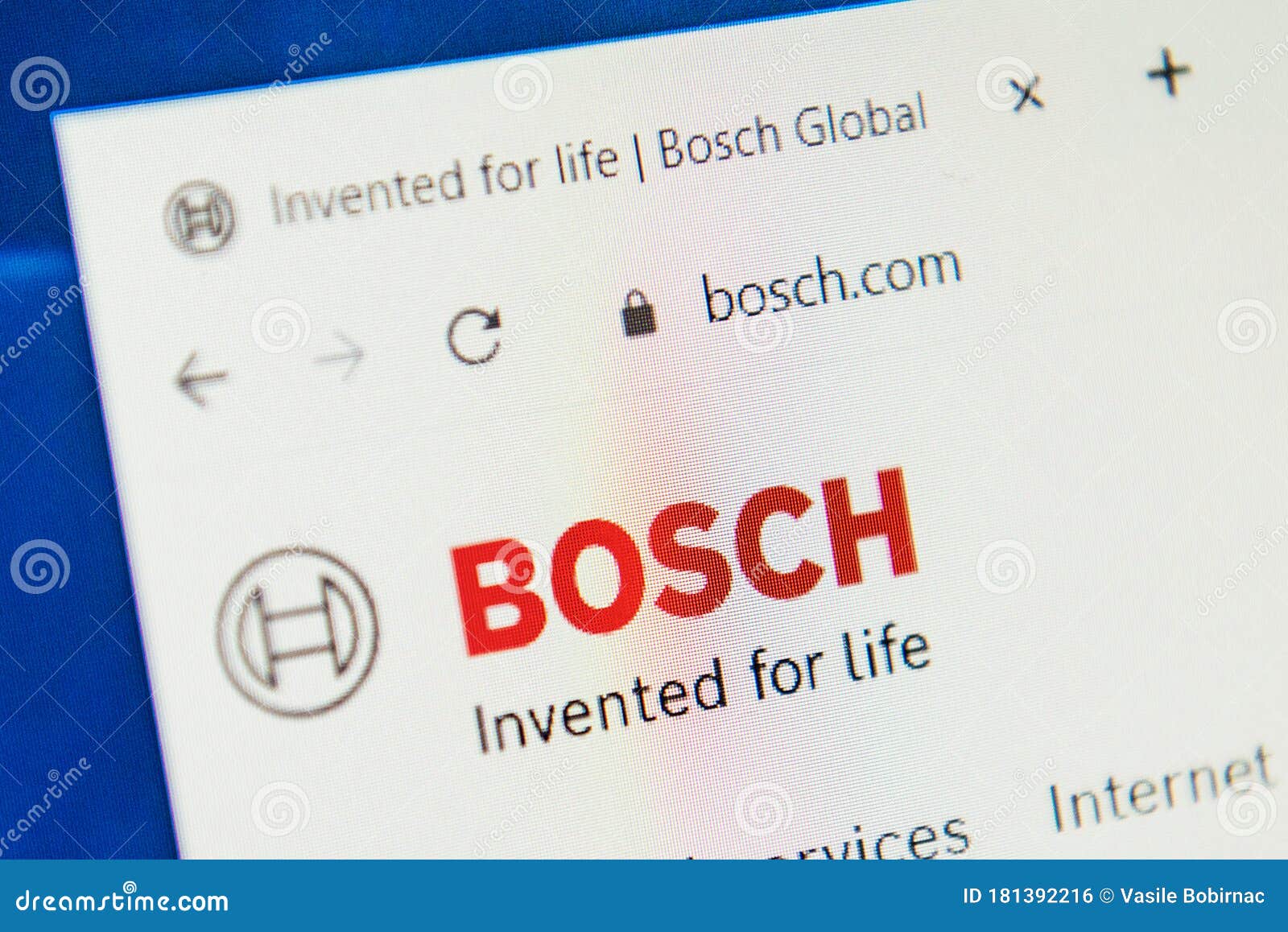 Bosch Web Site. Selective Focus. Editorial Photo - Image of homepage ...