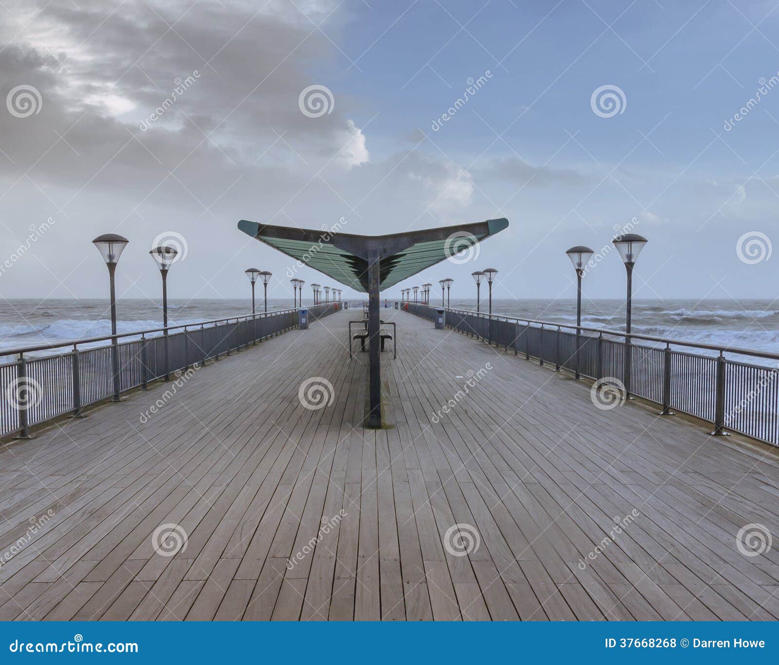 Boscombe Pier stock photo. Image of storm, pier, bournemouth - 37668268