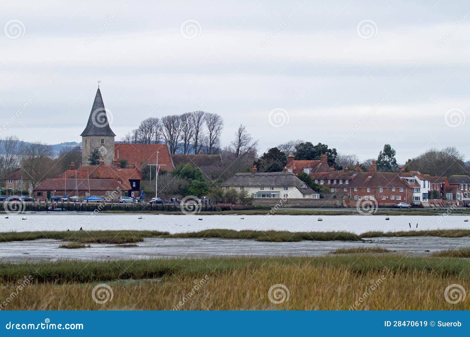 Bosham Harbour stock image. Image of canute, boats, sussex - 28470619
