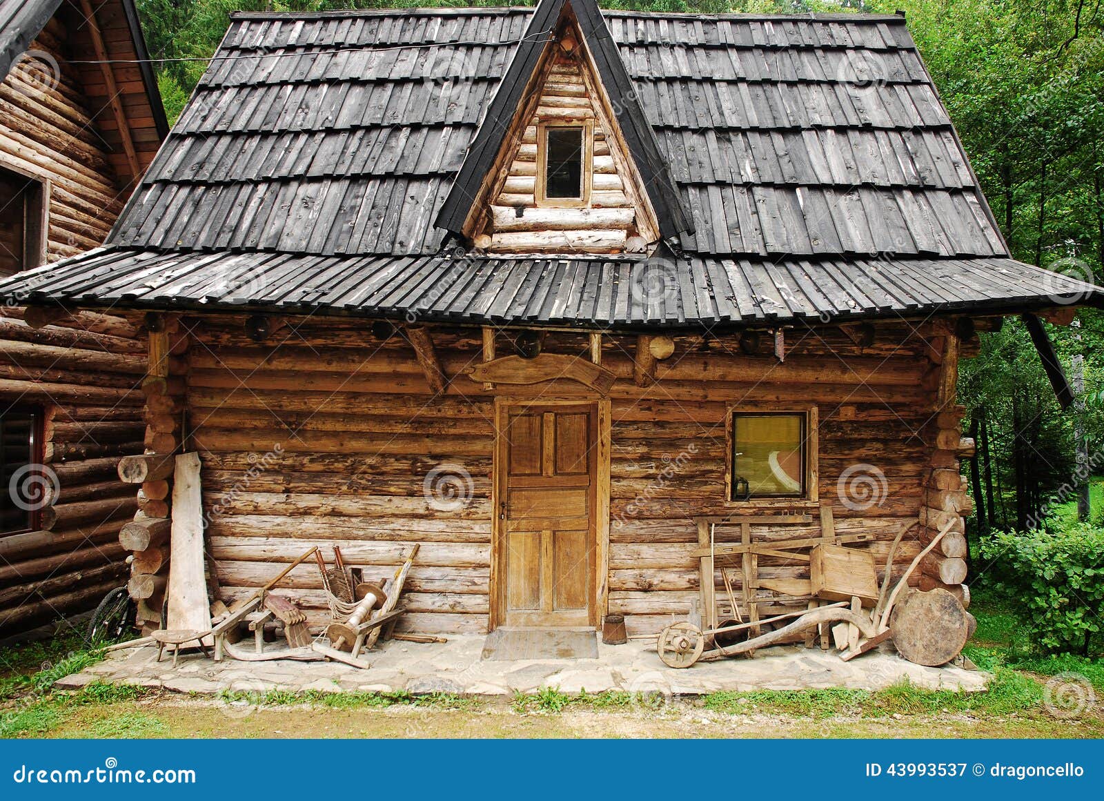 Bosnian Forest Hut stock image. Image of brown, nature - 43993537