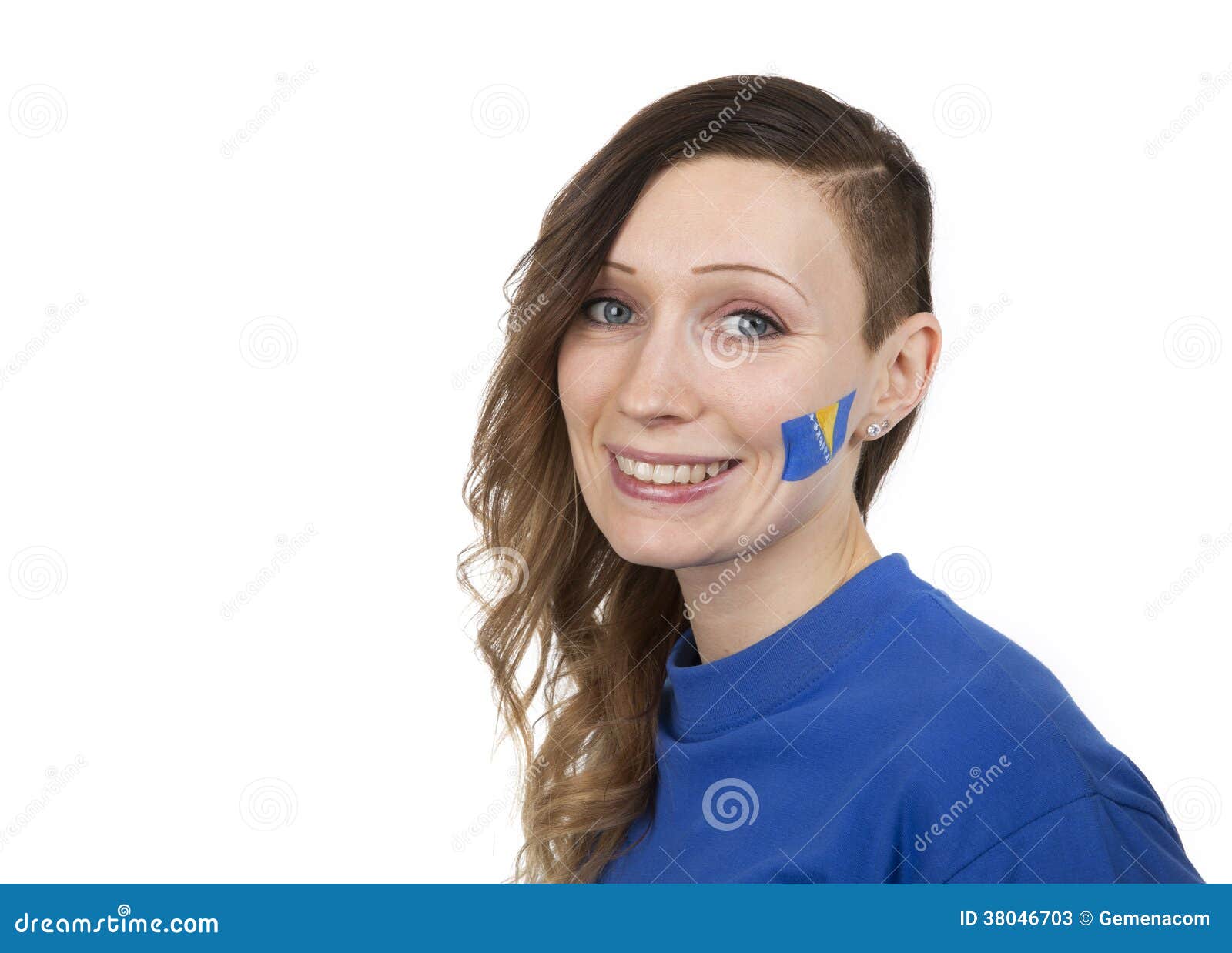 Bosnian Girl stock image. Image of paint, patriot, herzegovina - 38046703
