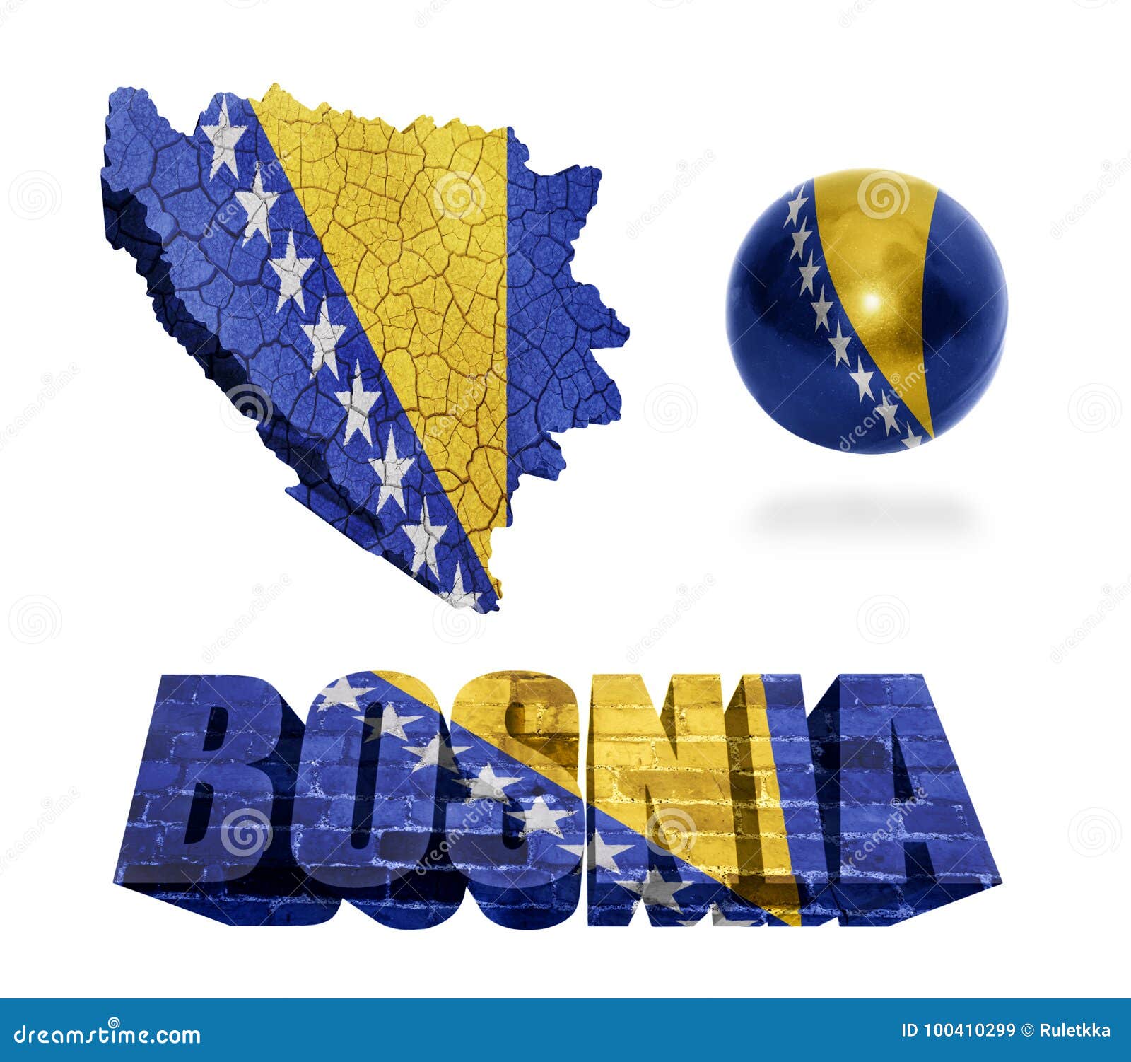 Bosnian Symbols stock illustration. Illustration of blur - 100410299