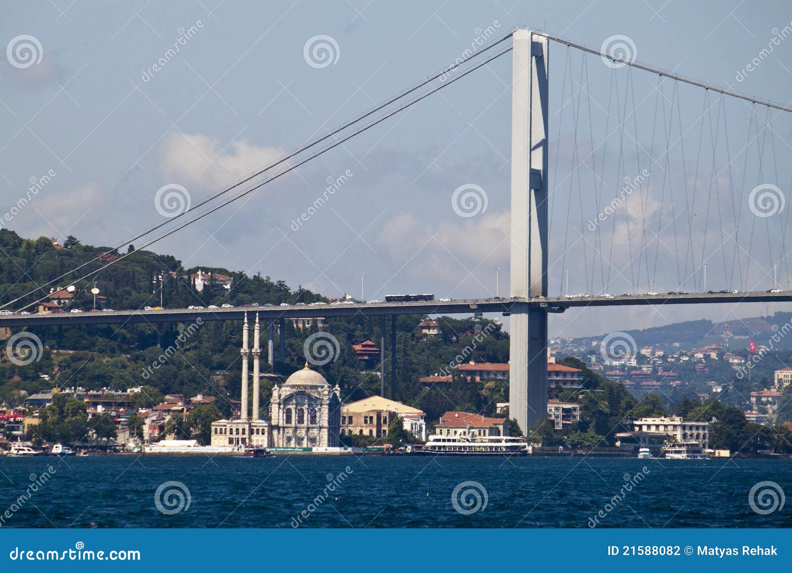 Bosphorus bridge stock photo. Image of city, suspension - 21588082
