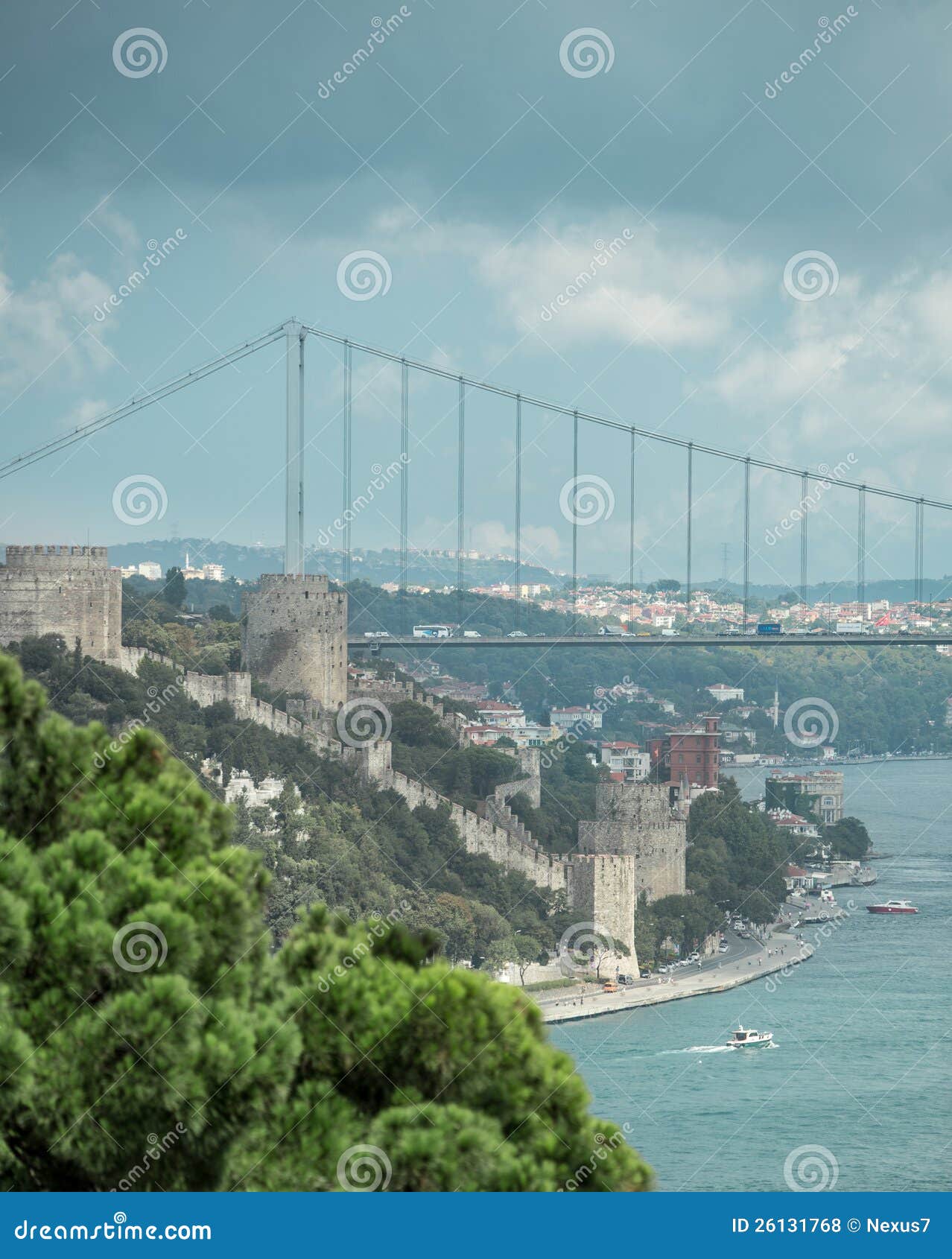 The Bosphorus Bridge stock photo. Image of iconic, historical - 26131768
