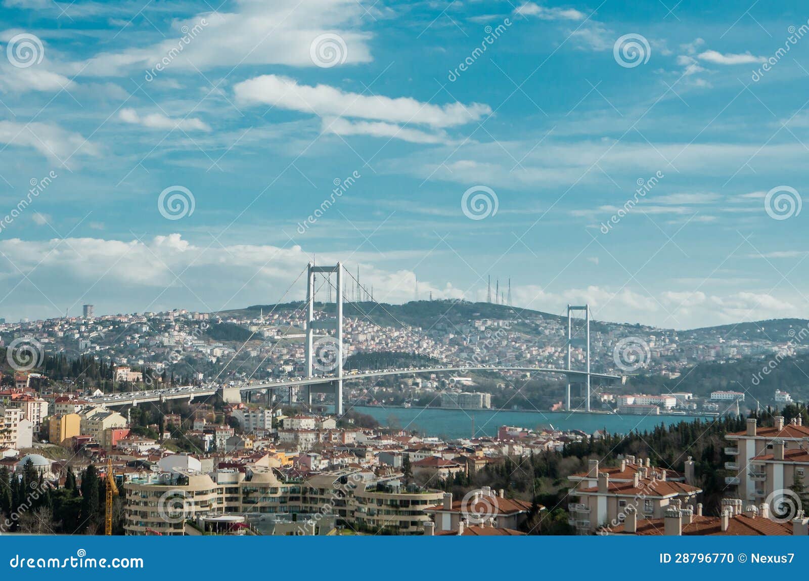 Bosphorus Bridge stock photo. Image of skyline, scenics - 28796770