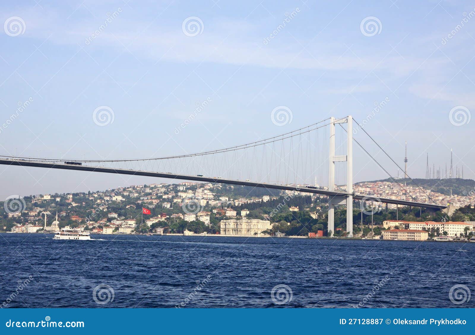 Bosphorus Bridge in Istanbul Stock Image - Image of iron, asia: 27128887
