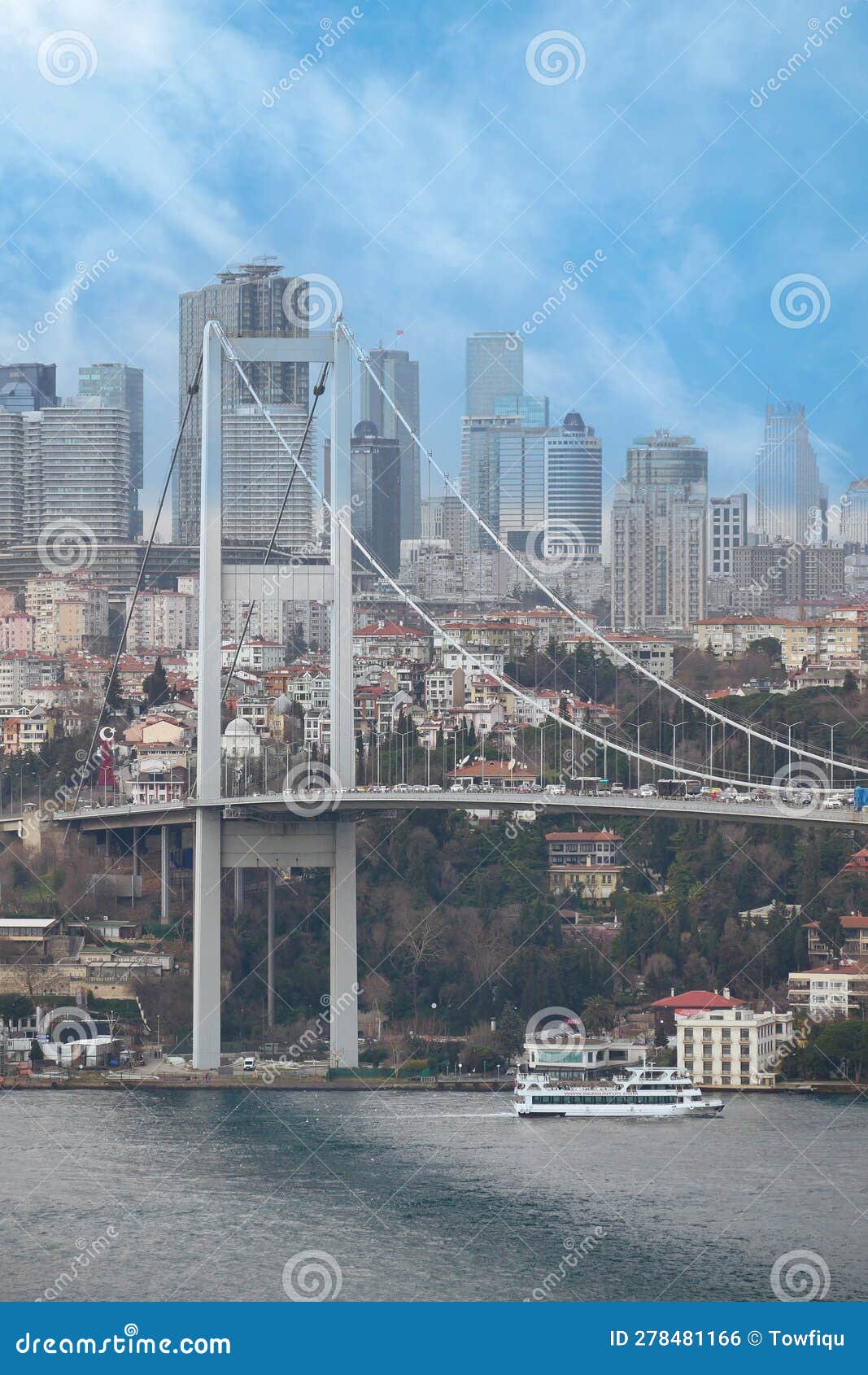 Bosphorus Bridge in Istanbul, Turkey Stock Photo - Image of management ...