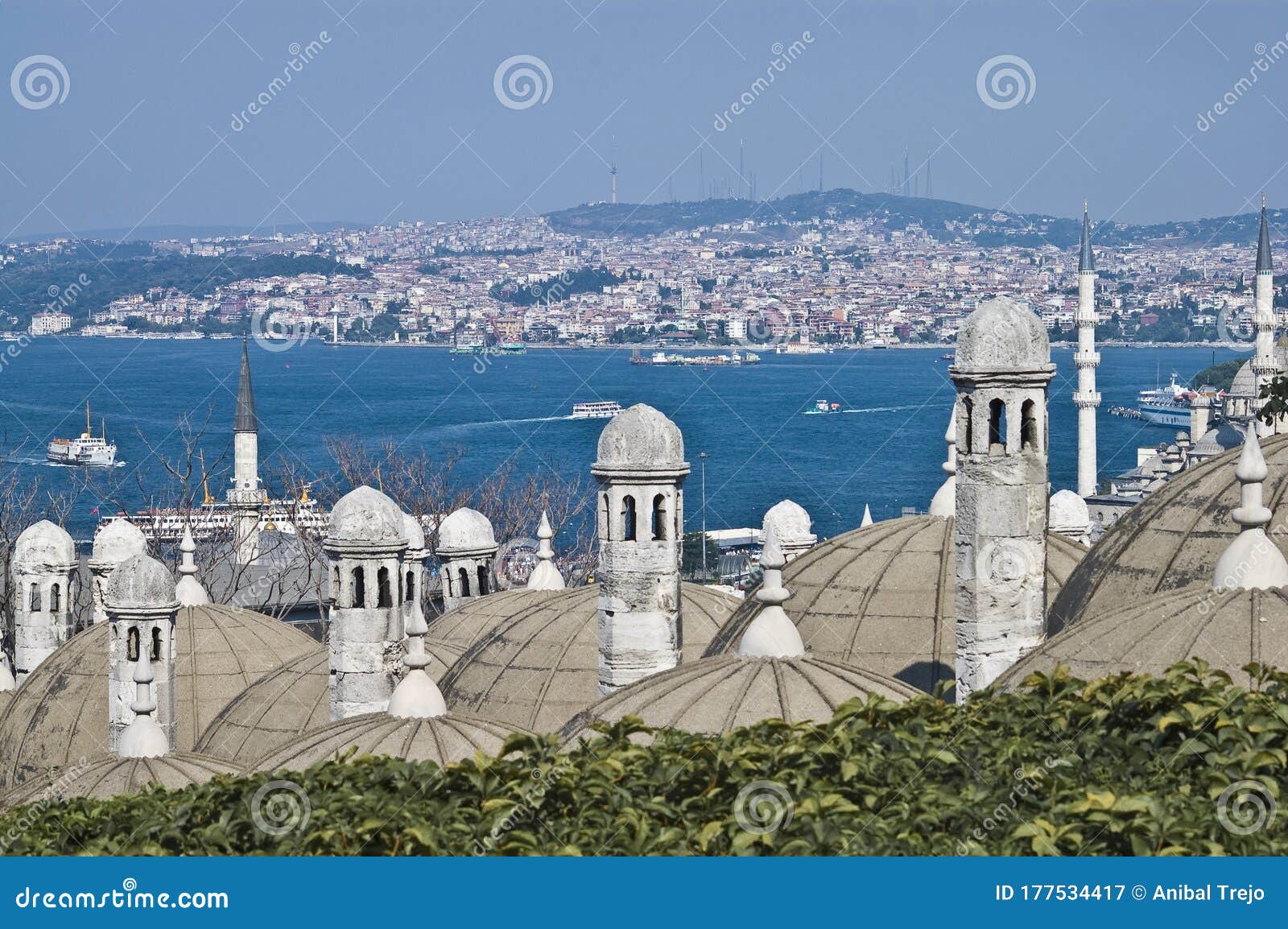 Bosphorus Crossing Istanbul Stock Image - Image of turkey, golden ...