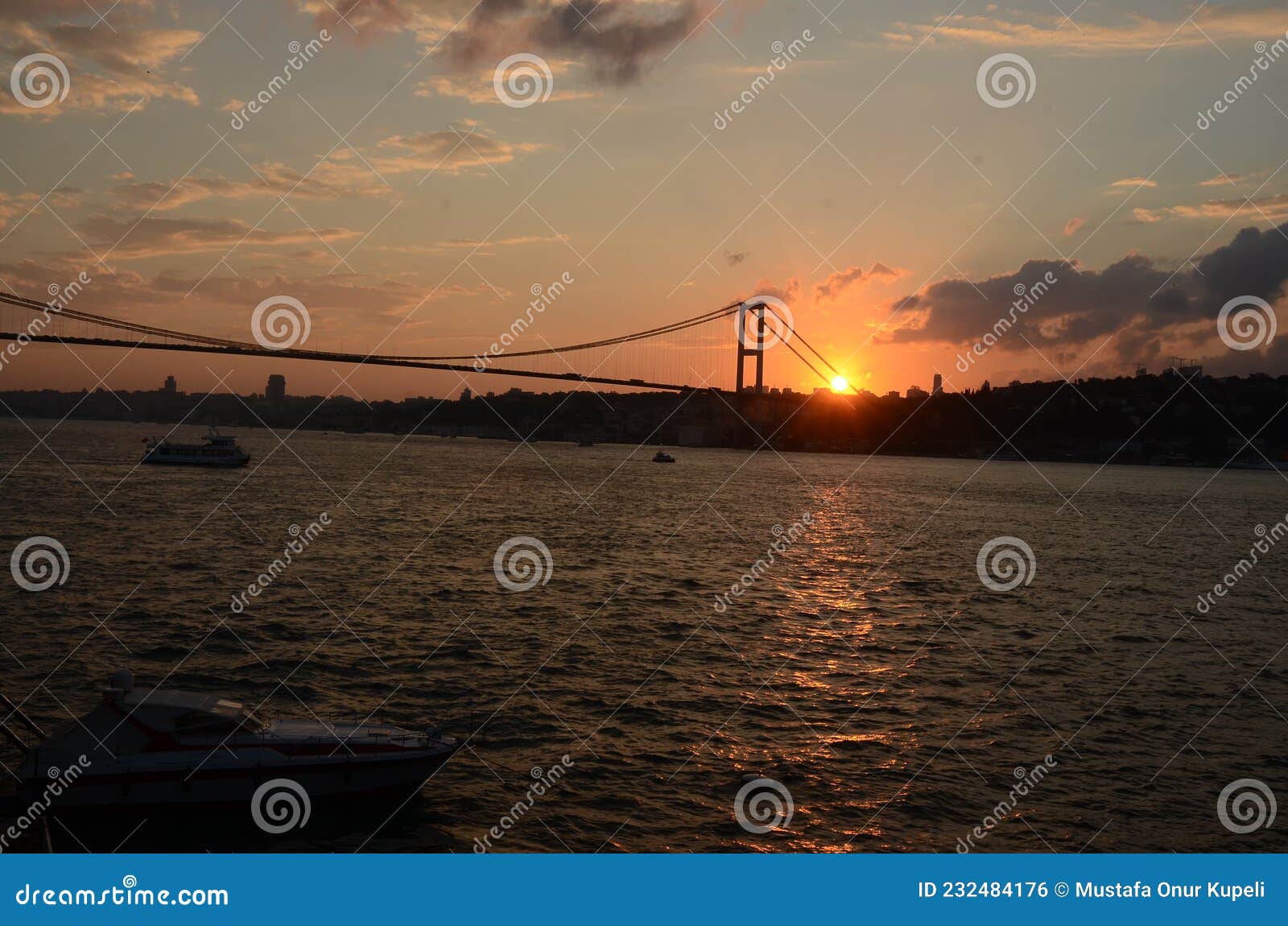 Bosphorus View and Bosphorus Bridge from the Anatolian Side Stock Photo ...