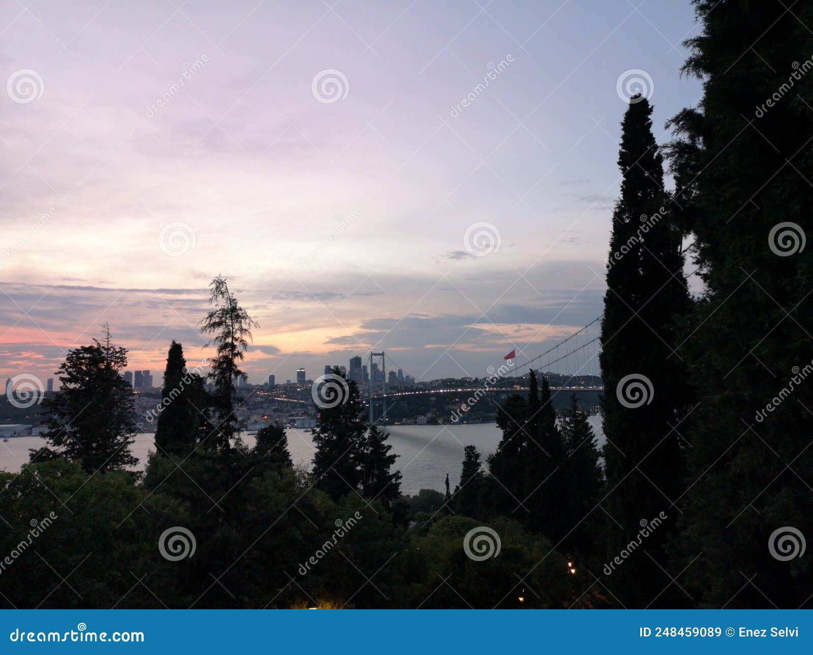 Bosphorus View of Istanbul. View of the Bosphorus from Nakkastepe Park ...