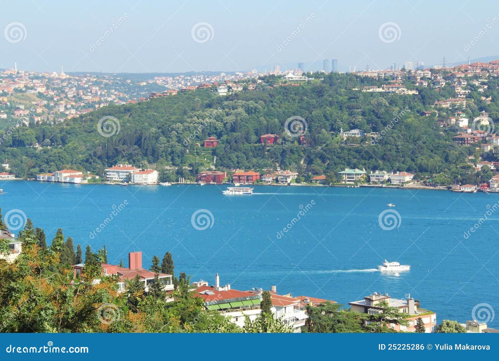Bosphorus View, Istanbul, Turkey Stock Photo - Image of istanbul, hill ...
