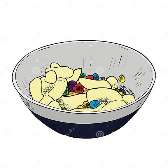 Bosquejo Del Color Del Vector Del Plato Con La Comida Ilustración del ... Bosquejo Del Color Del Vector Del Plato Con La Comida Ilustración del ...