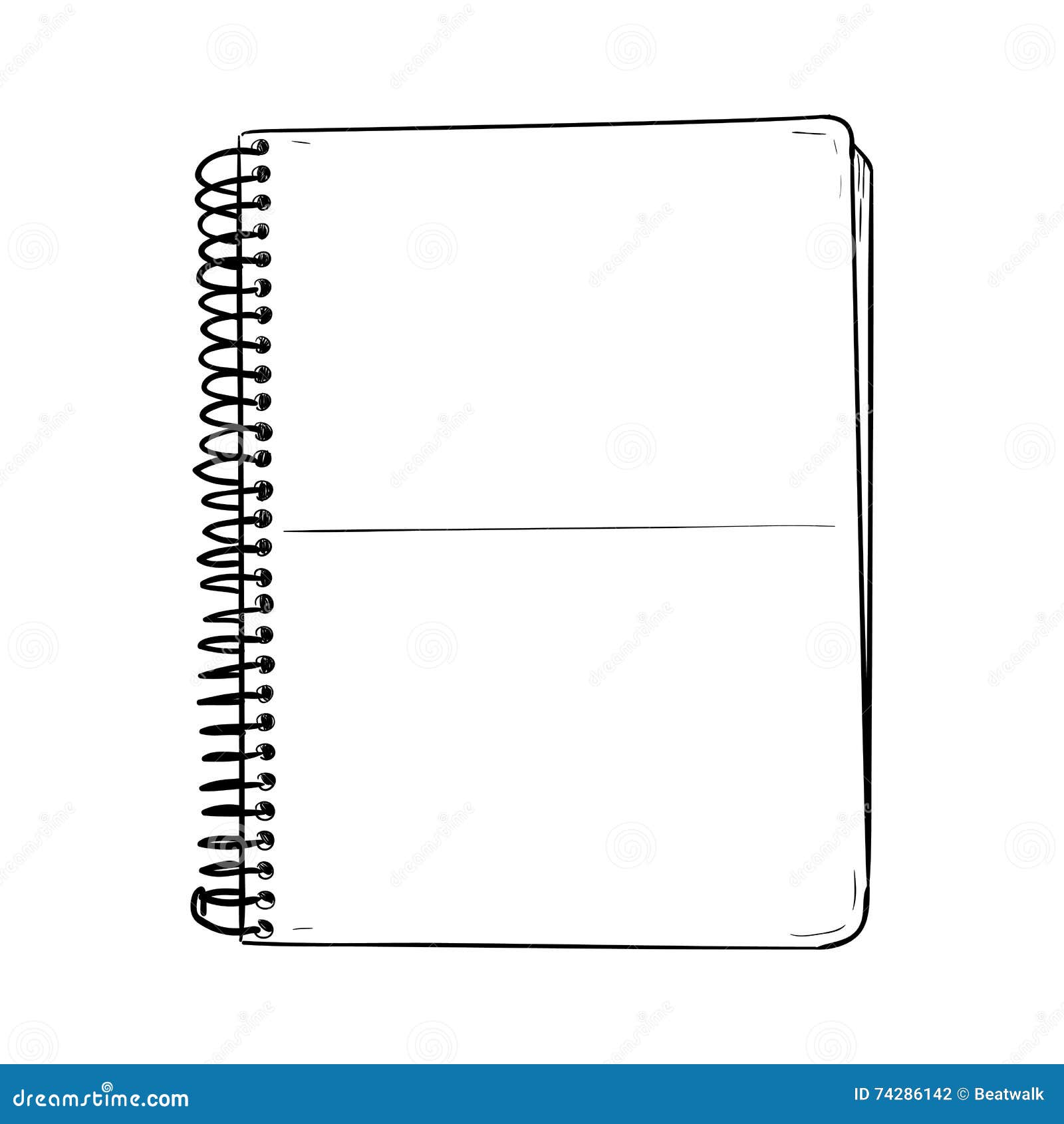 Bosquejo Del Vector De La Libreta Ilustración del Vector - Ilustración ...